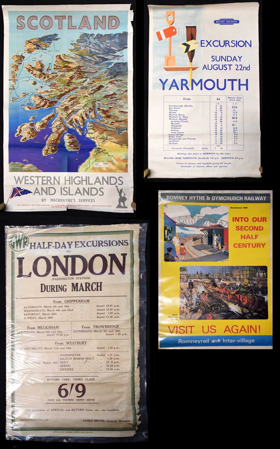 Lot 687 - GREAT WESTERN RAILWAY; advertising poster