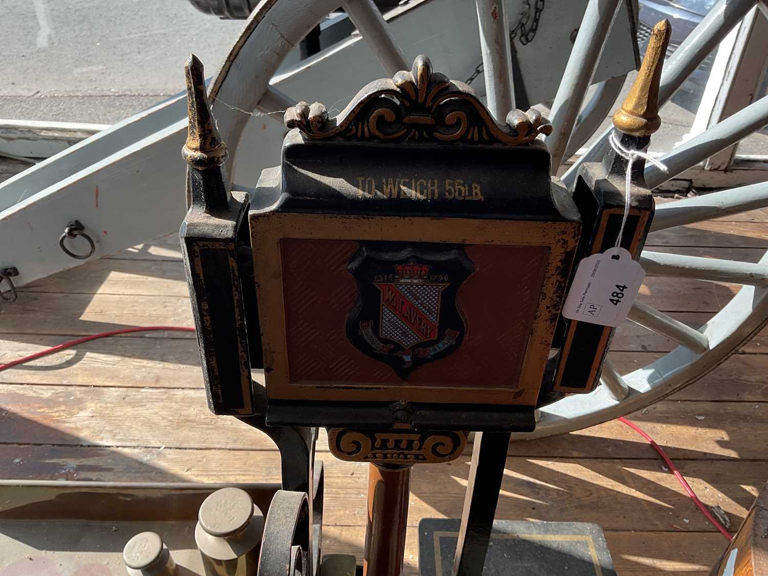 Lot 484 - W & T AVERY; a set of cast iron balance