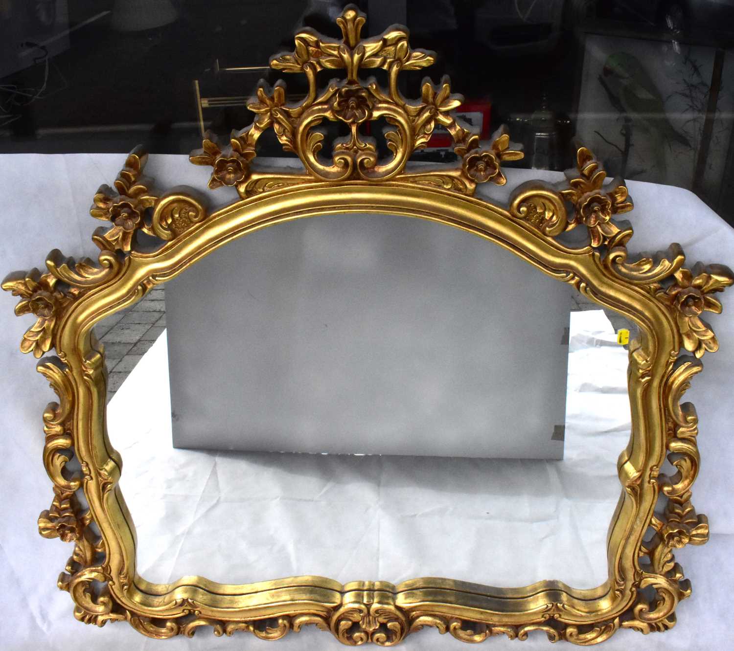 Lot 121 - A. W. MORRIS; a large reproduction gilt wood