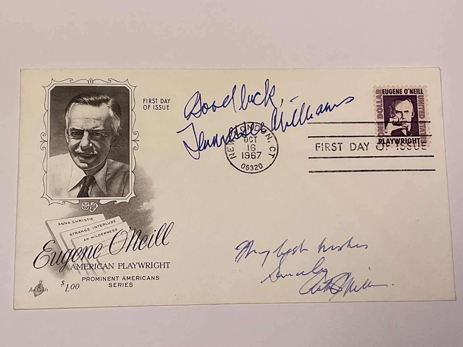 Lot 2229 - TENNESSEE WILLIAMS; a first day cover