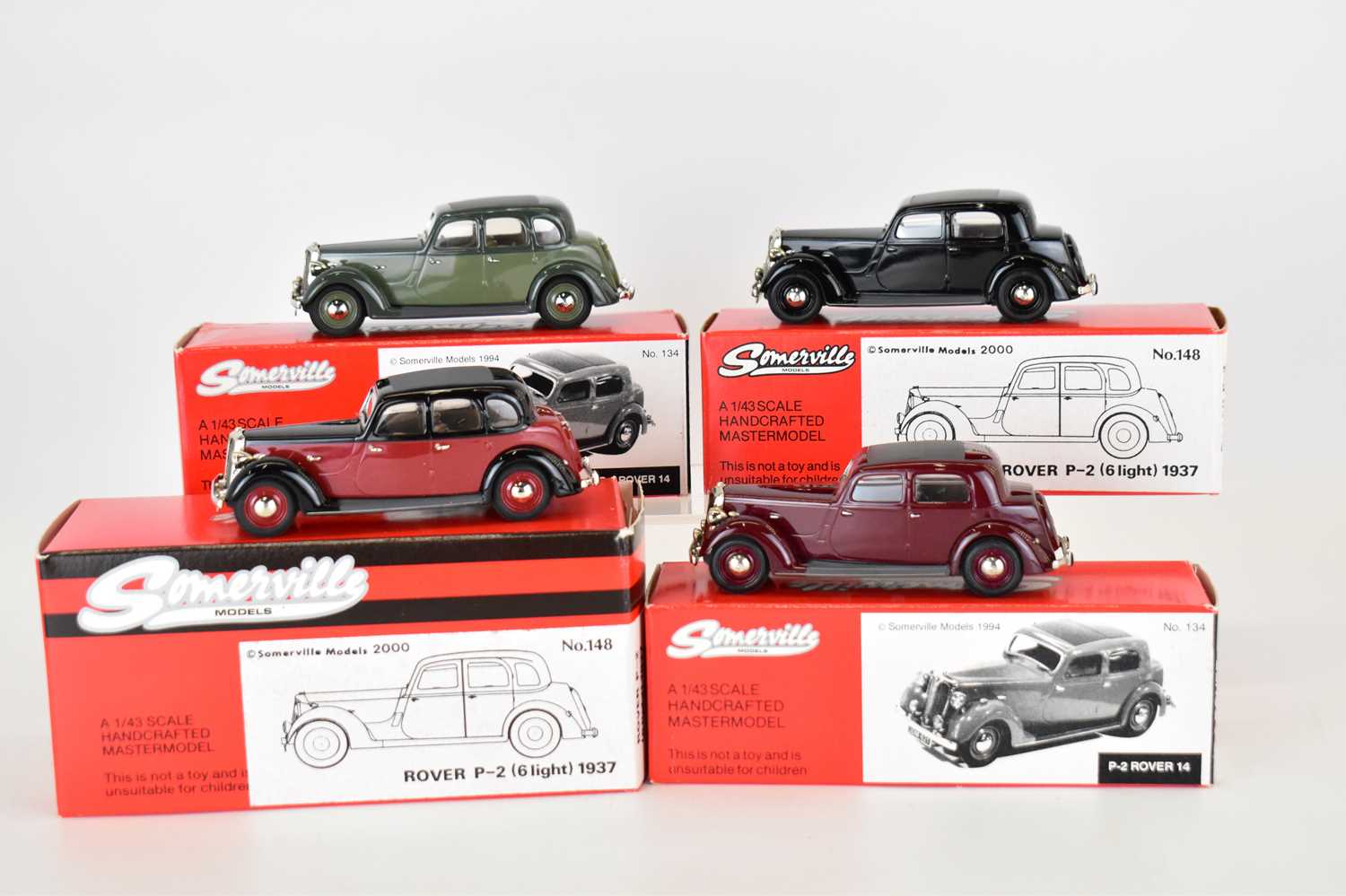 Lot 346 - SOMERVILLE MODELS; four Rover vehicles