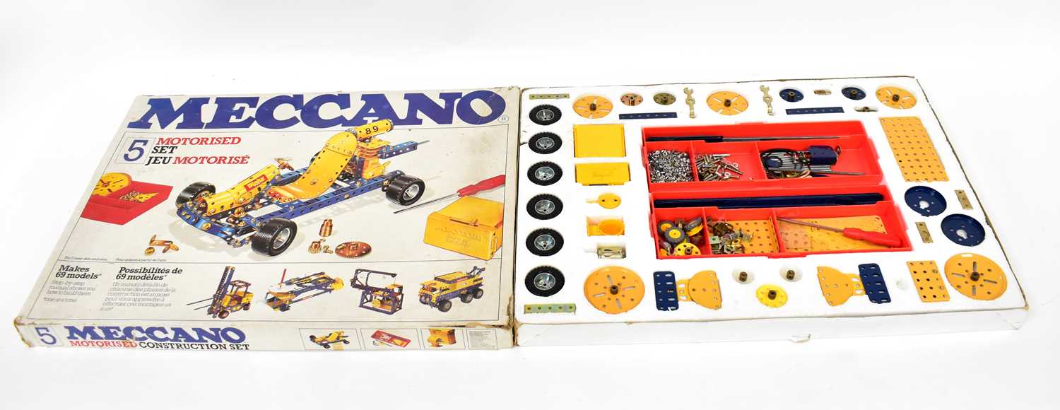 Lot 448 - MECCANO; boxed motorised sets No.4, and No.5