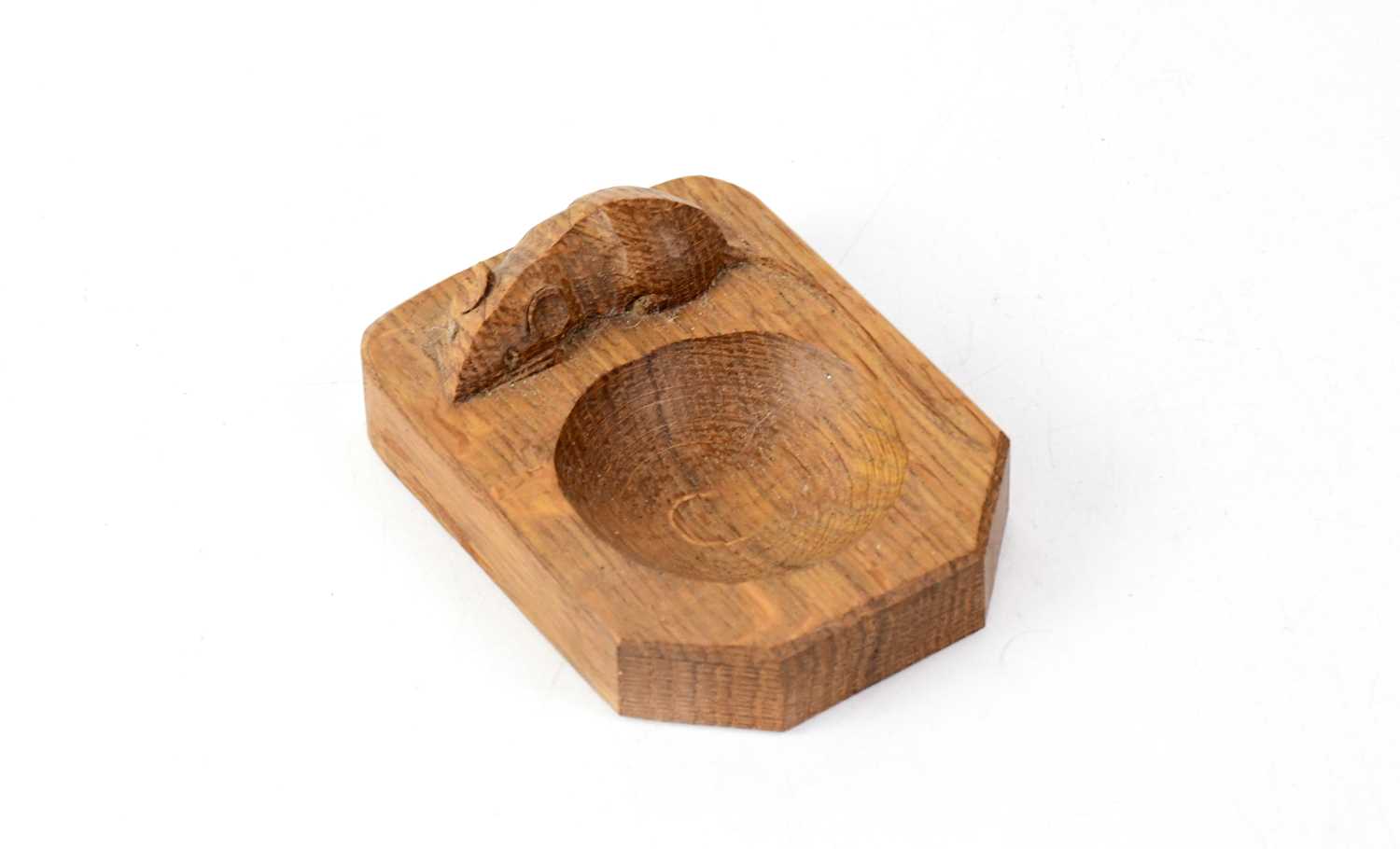 Lot 214 - ROBERT MOUSEMAN, a dish of rectangular form