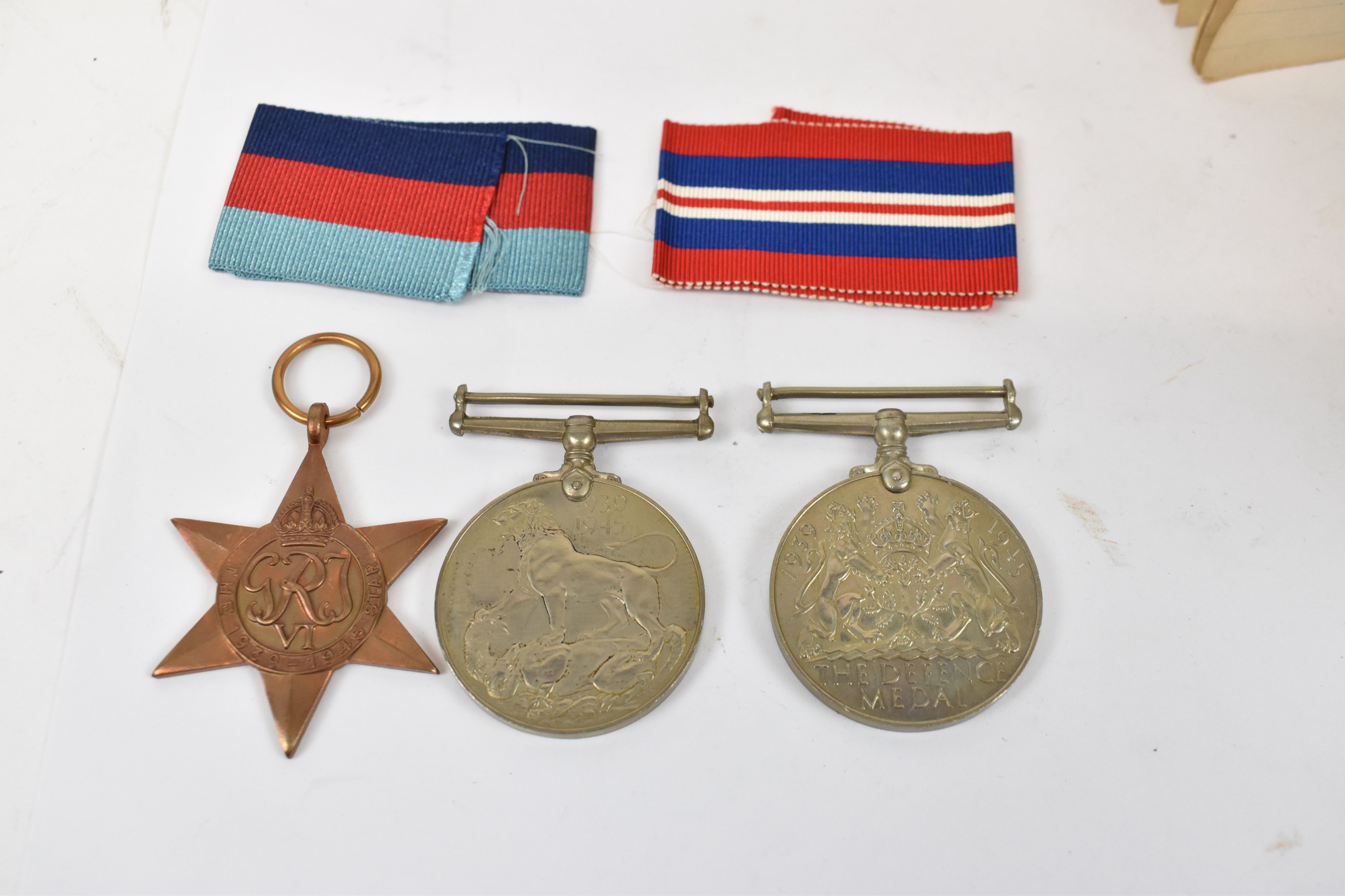 Lot 384 - A group of three World War II medals