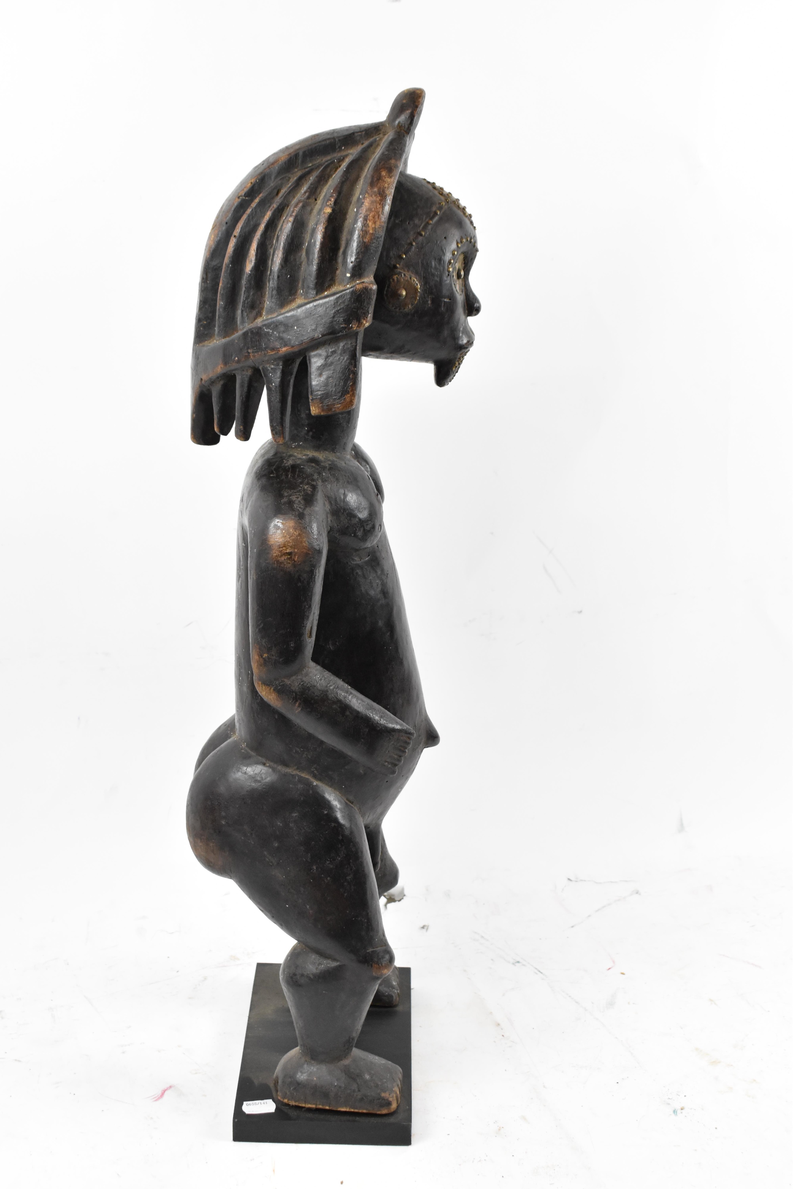 Lot 32 - A Fang, Gabon figure with carved coiffeur and