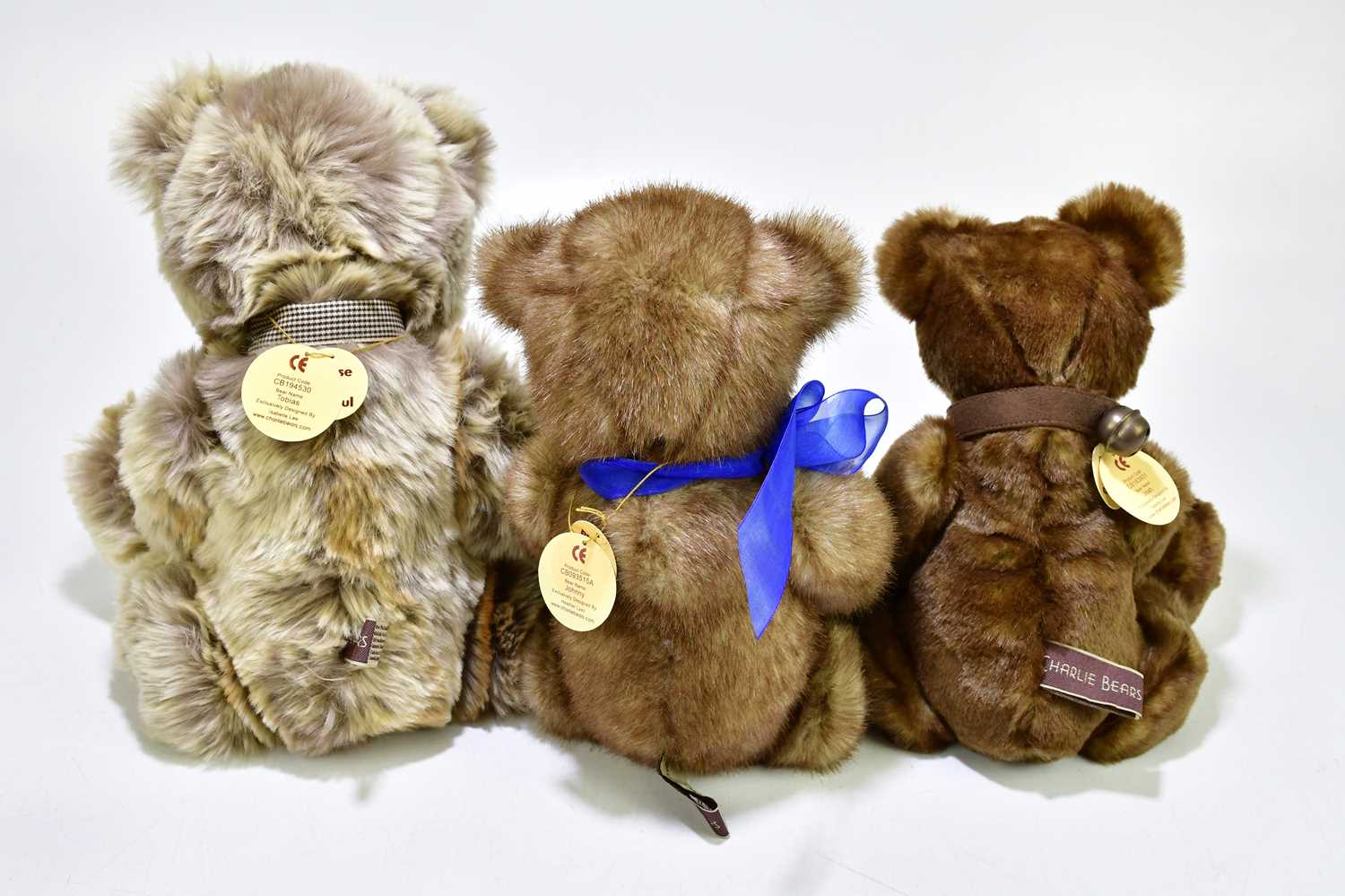 Lot 70 - CHARLIE BEARS; a collection of nine teddy