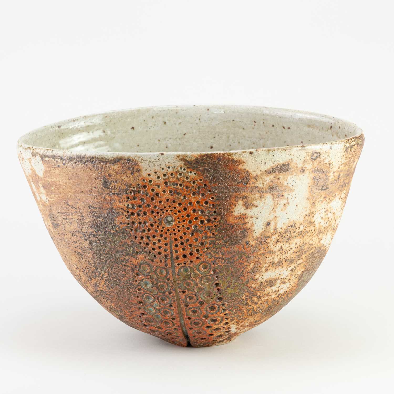 Lot 91 - ALAN WALLWORK (1931-2019); an oval stoneware