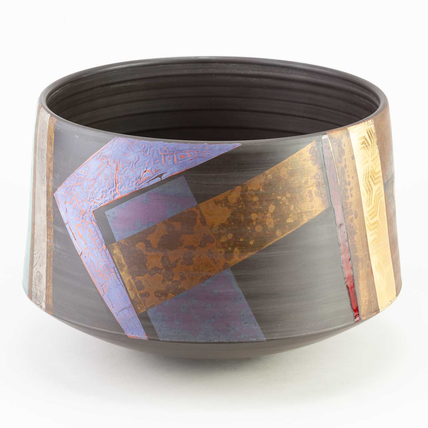 Lot 765 - TONY LAVERICK (born 1961); a black porcelain