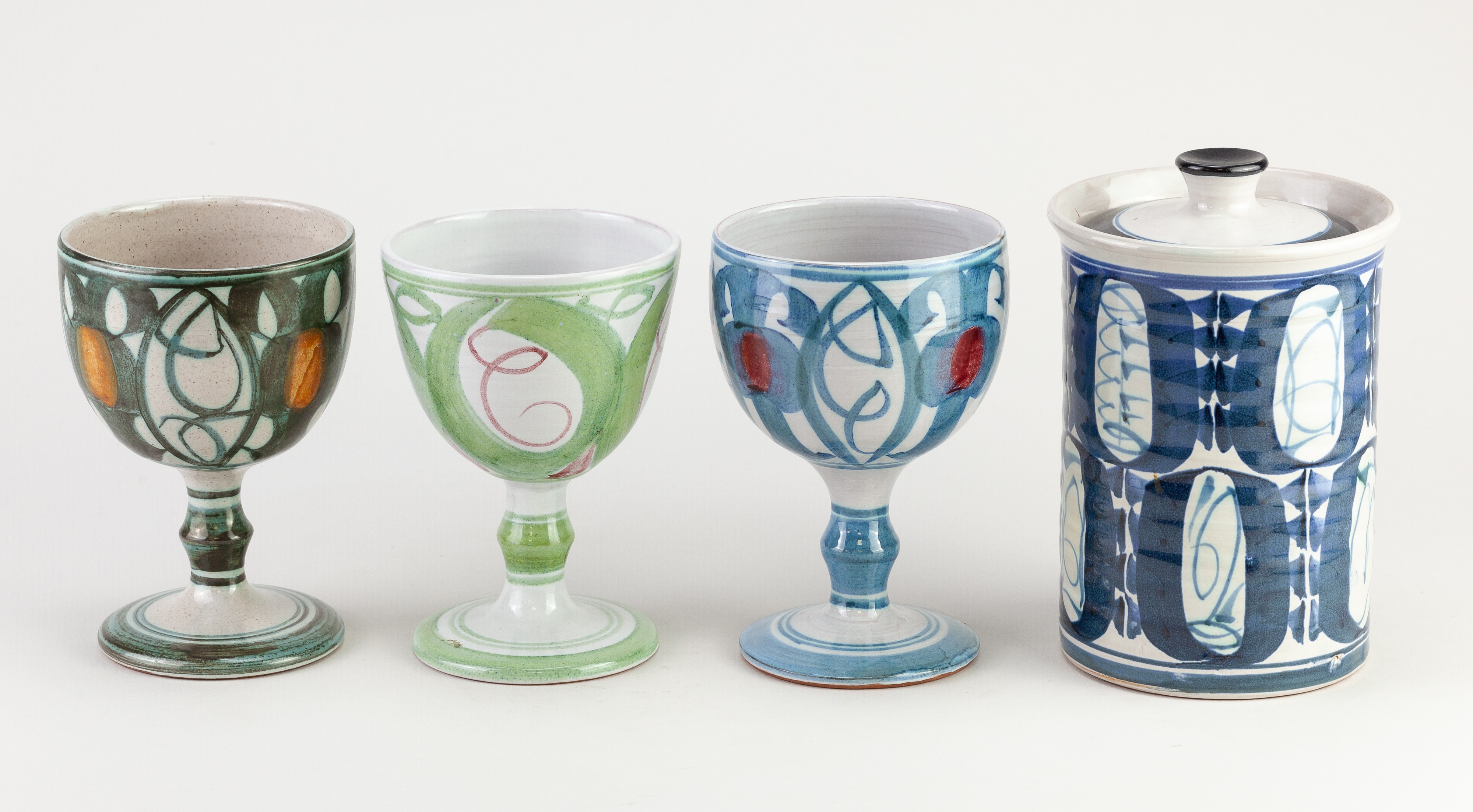 Lot 346 - EDGAR CAMPDEN for Aldermaston Pottery; a tin