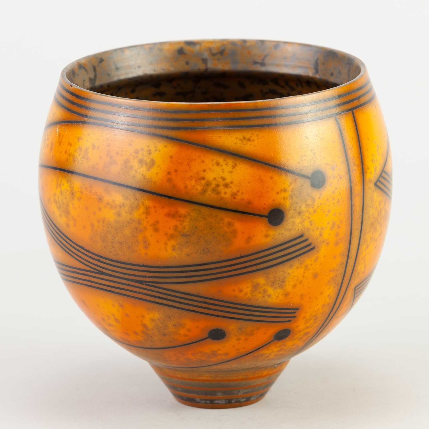 Lot 343 - DUNCAN ROSS (born 1943); a smoke fired cup