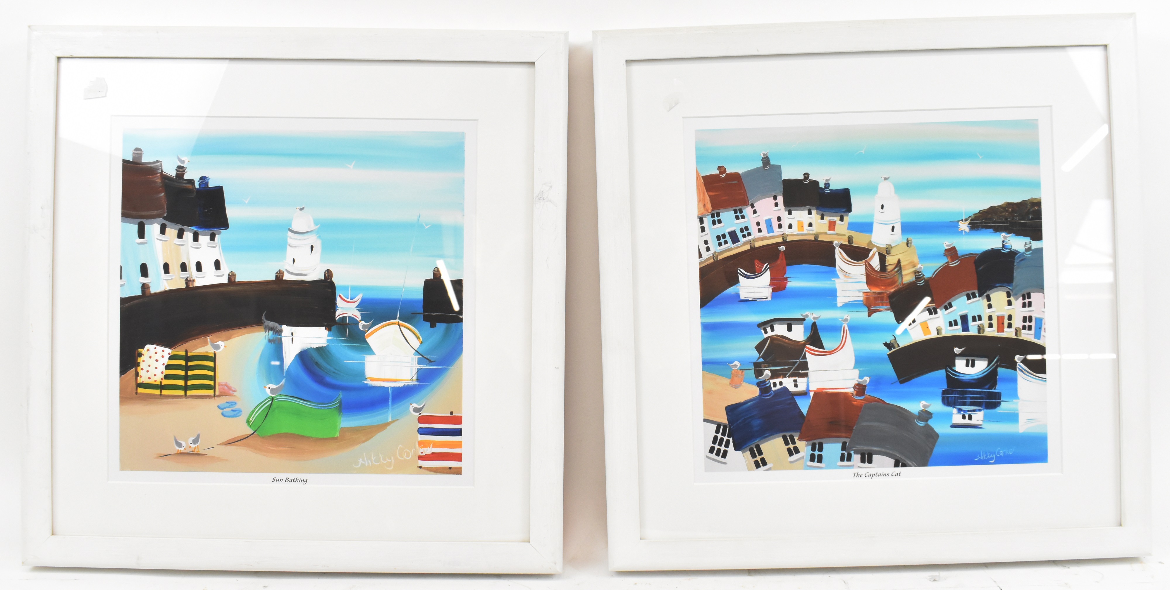 Lot 167 - NIKKY CORKER; a pair of colour prints, 'Sun