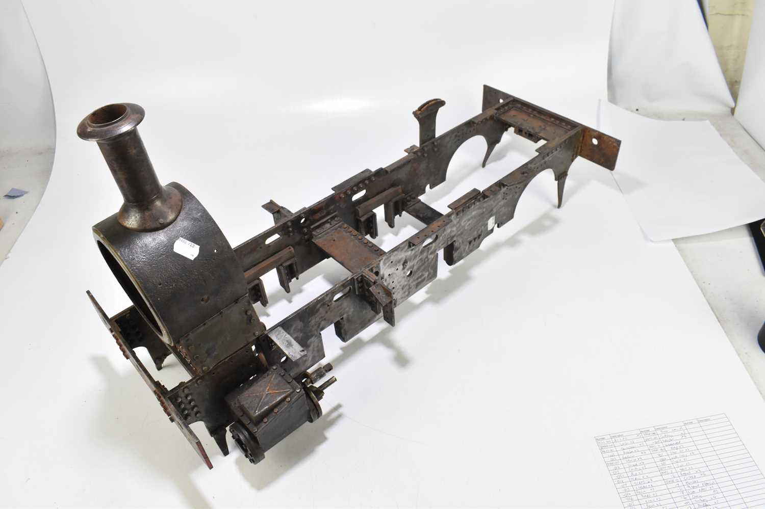 Lot 249 - A very large scratch part built live steam