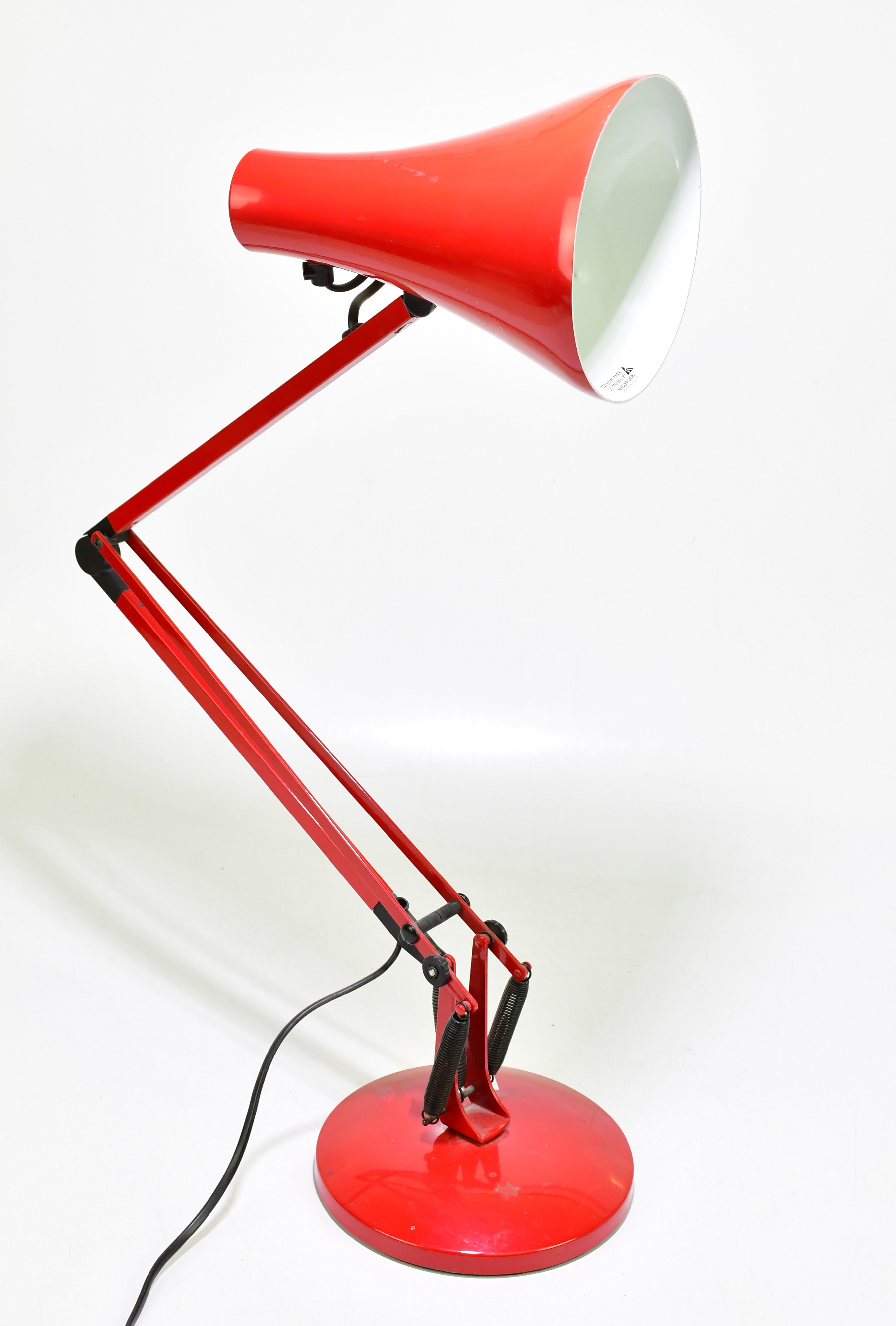 Lot 1496 - A modern red Anglepoise lamp.
