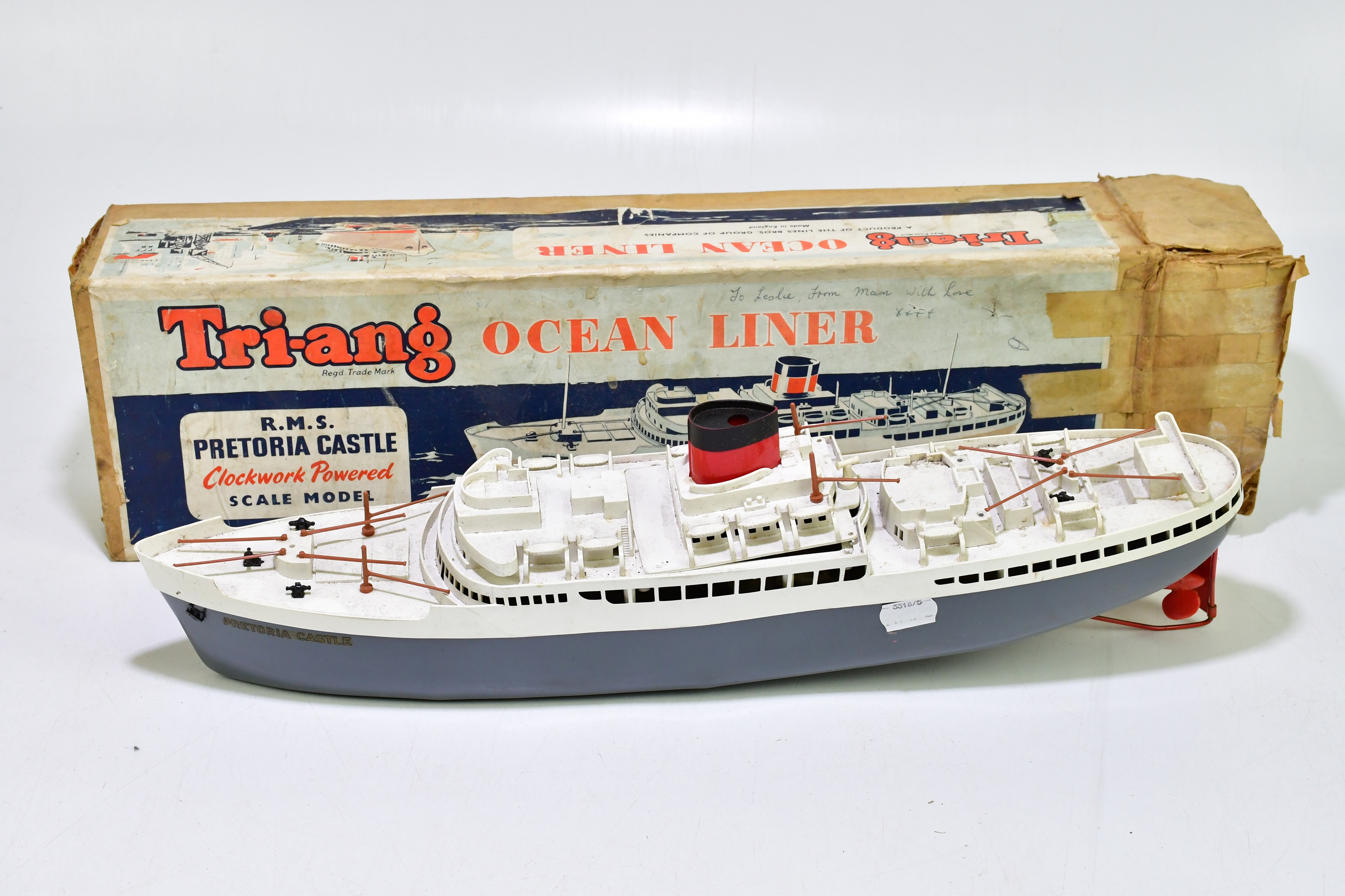 Lot 314 - TRI-ANG; ocean liner, 'Pretoria Castle',