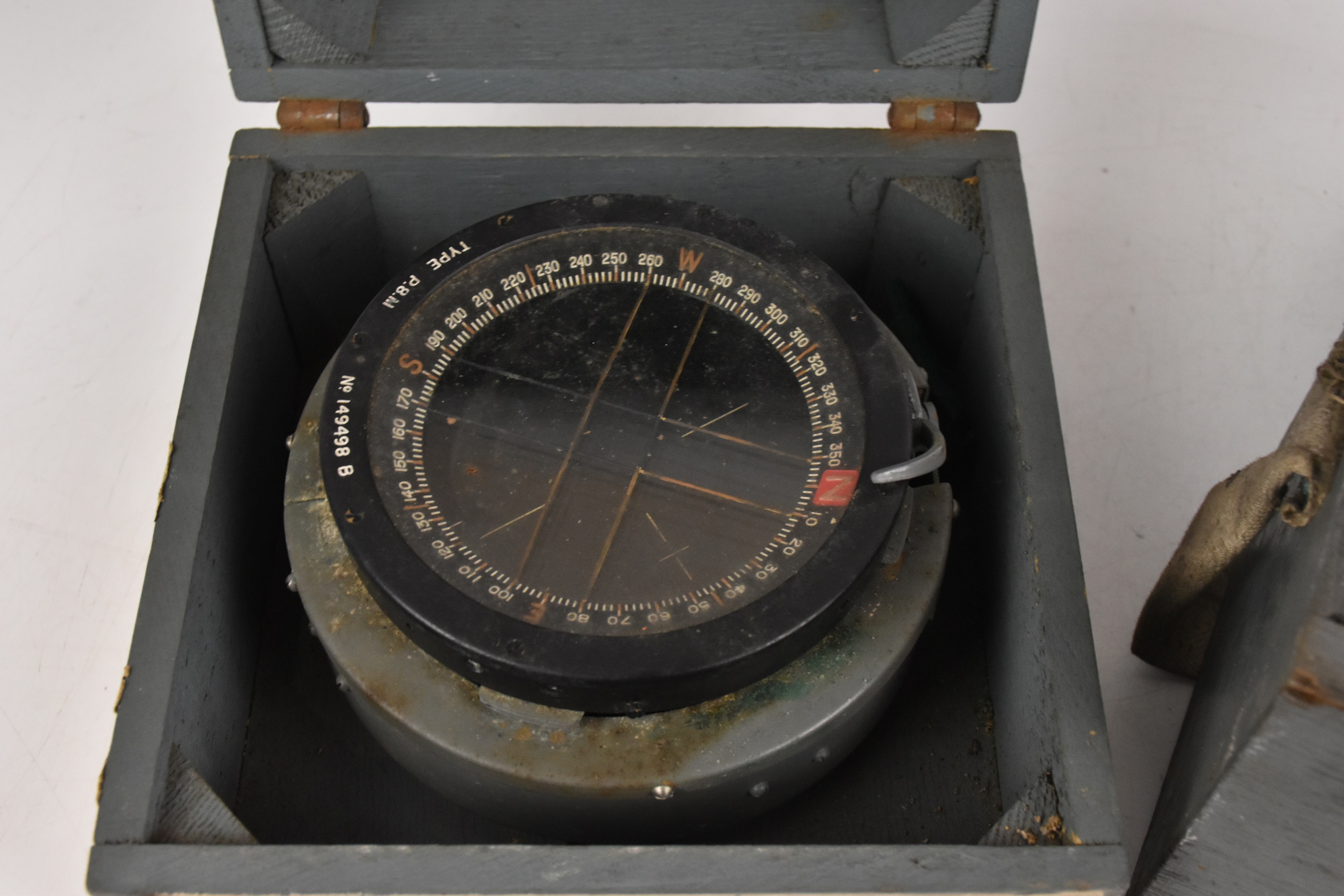 Lot 1131 - A cased Astro compass MKII, together with