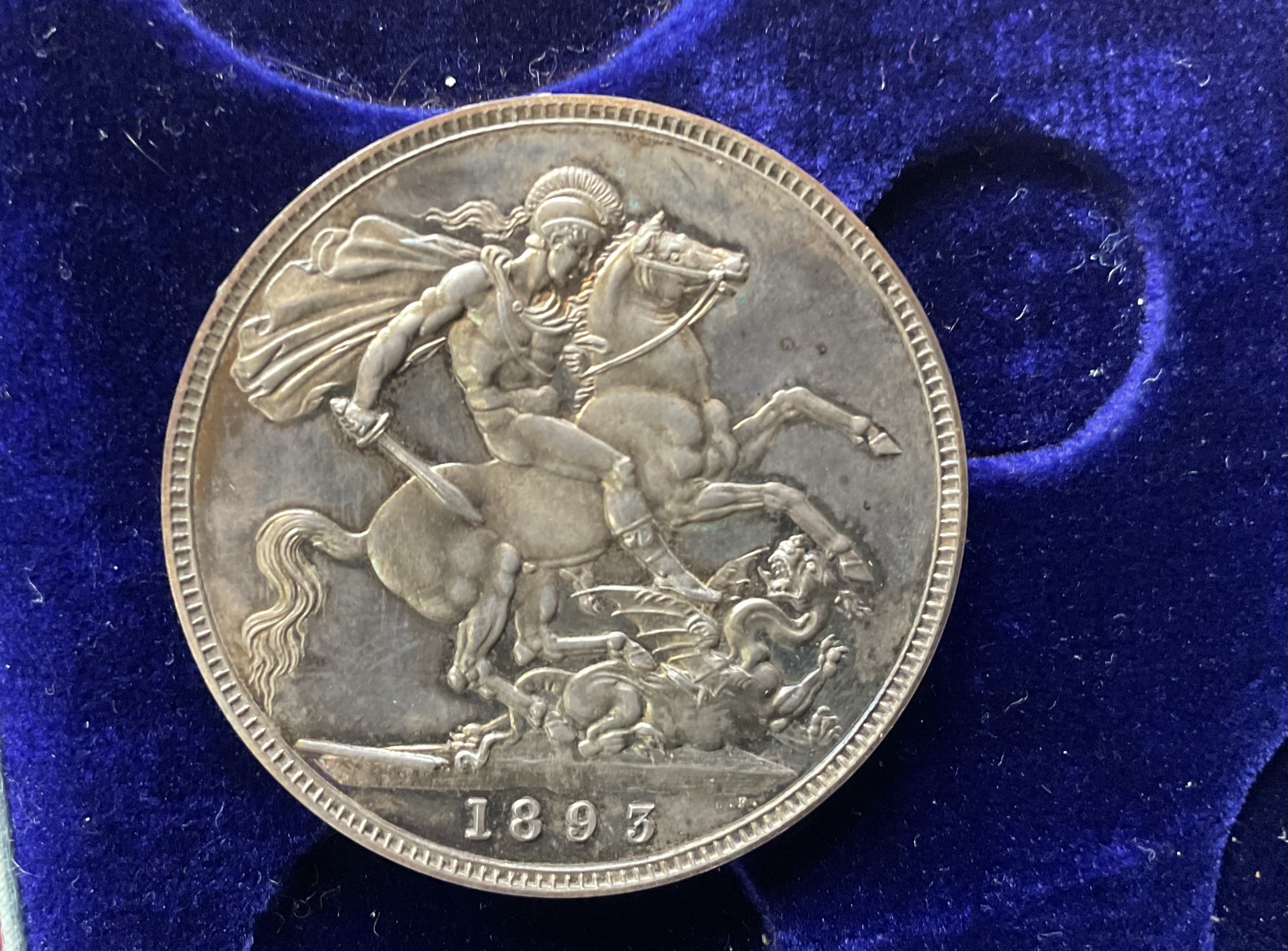 Lot 1893 - A rare cased 1893 specimen coin set,