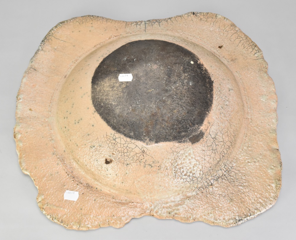 Lot 527 - ROGER PERKINS (born 1952); a very large raku