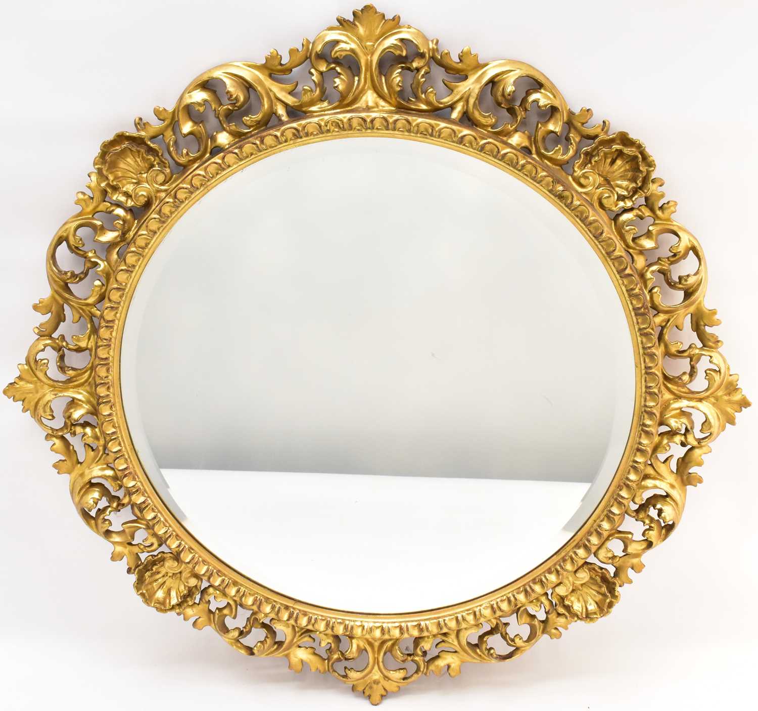 Lot 83 - A early/mid-20th century circular bevel edged