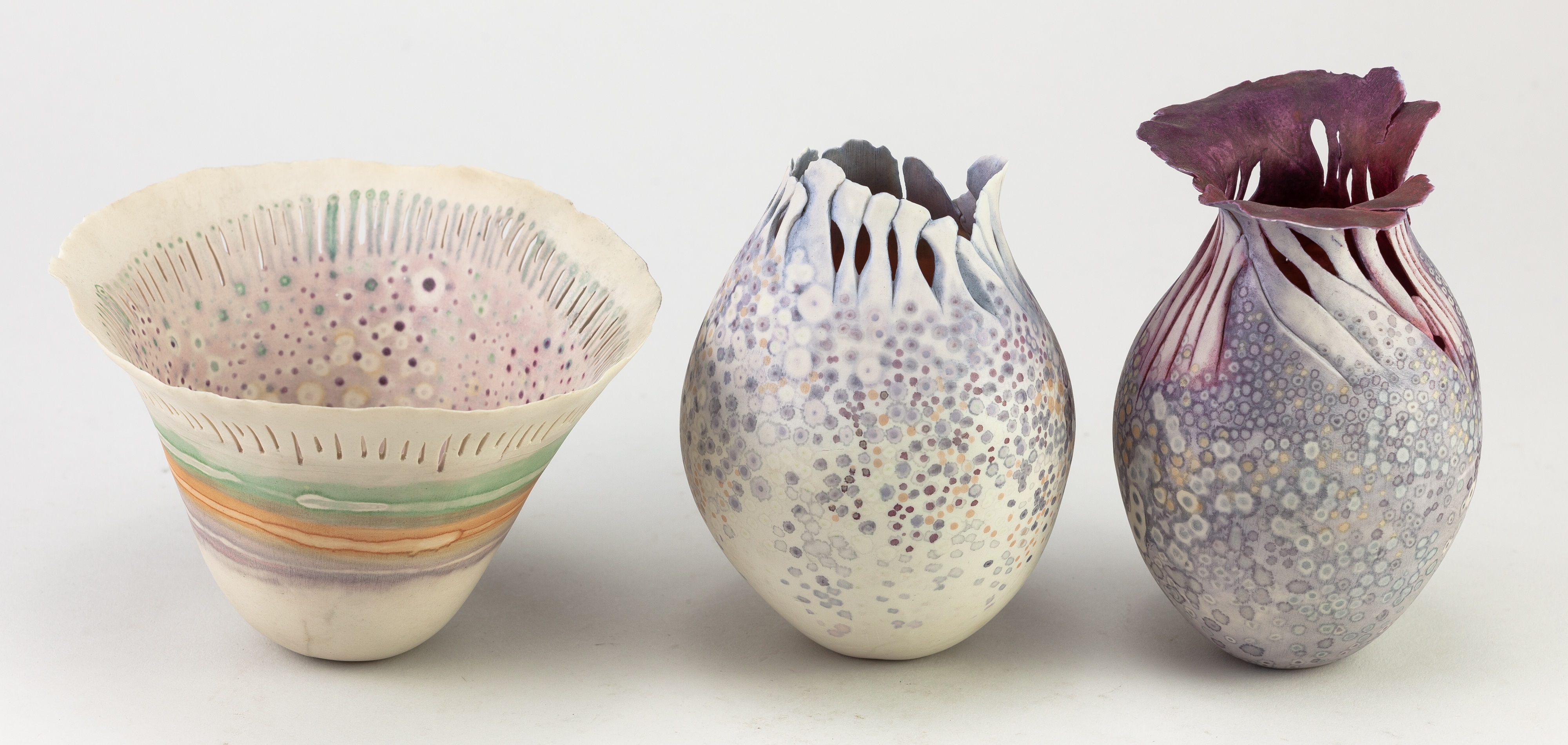 Lot 545 - MARIA STEWART (born 1940); a porcelain vase