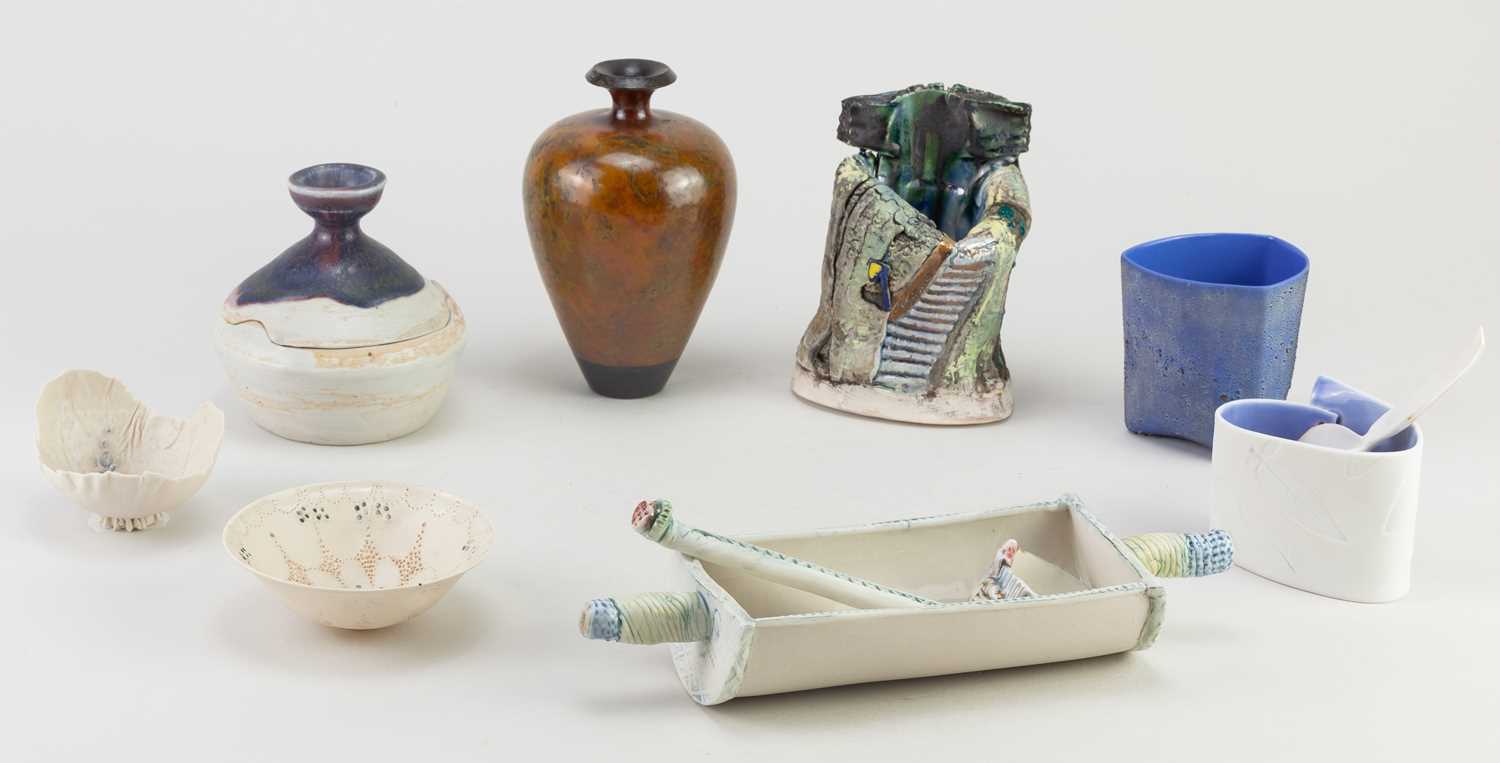 Lot 823 - A group of studio ceramics including Linda