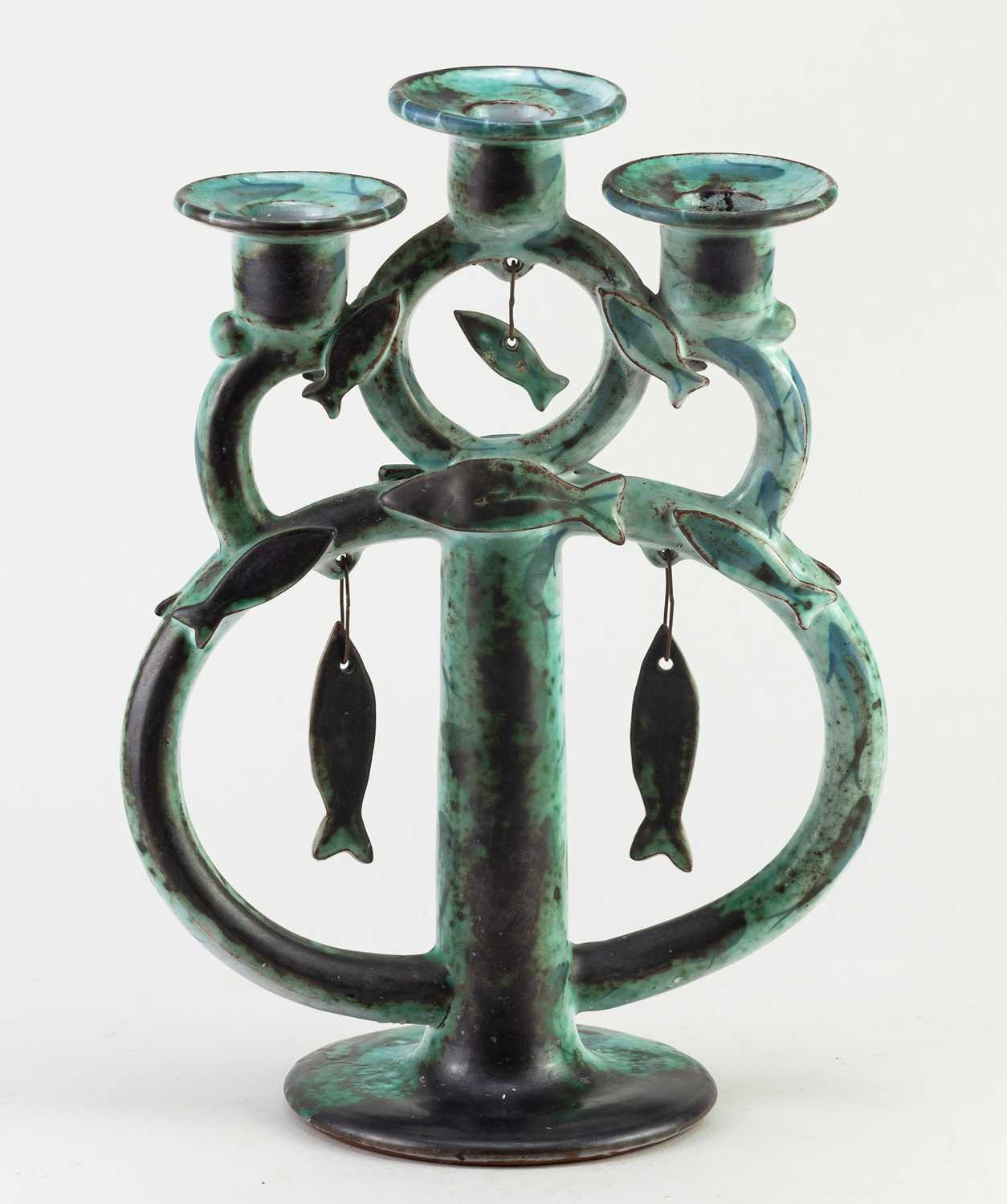 Lot 807 - Laurieston House Pottery; a tin glazed