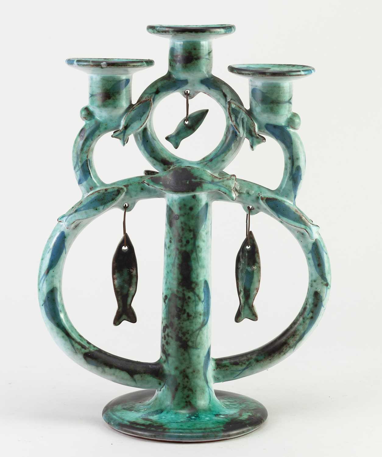 Lot 807 - Laurieston House Pottery; a tin glazed