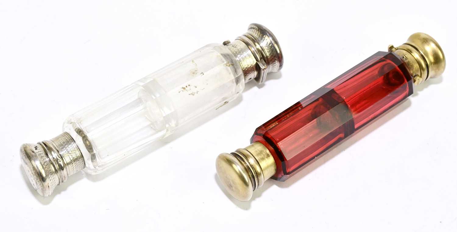 Lot 1039 - Two double sided perfume bottles (2)