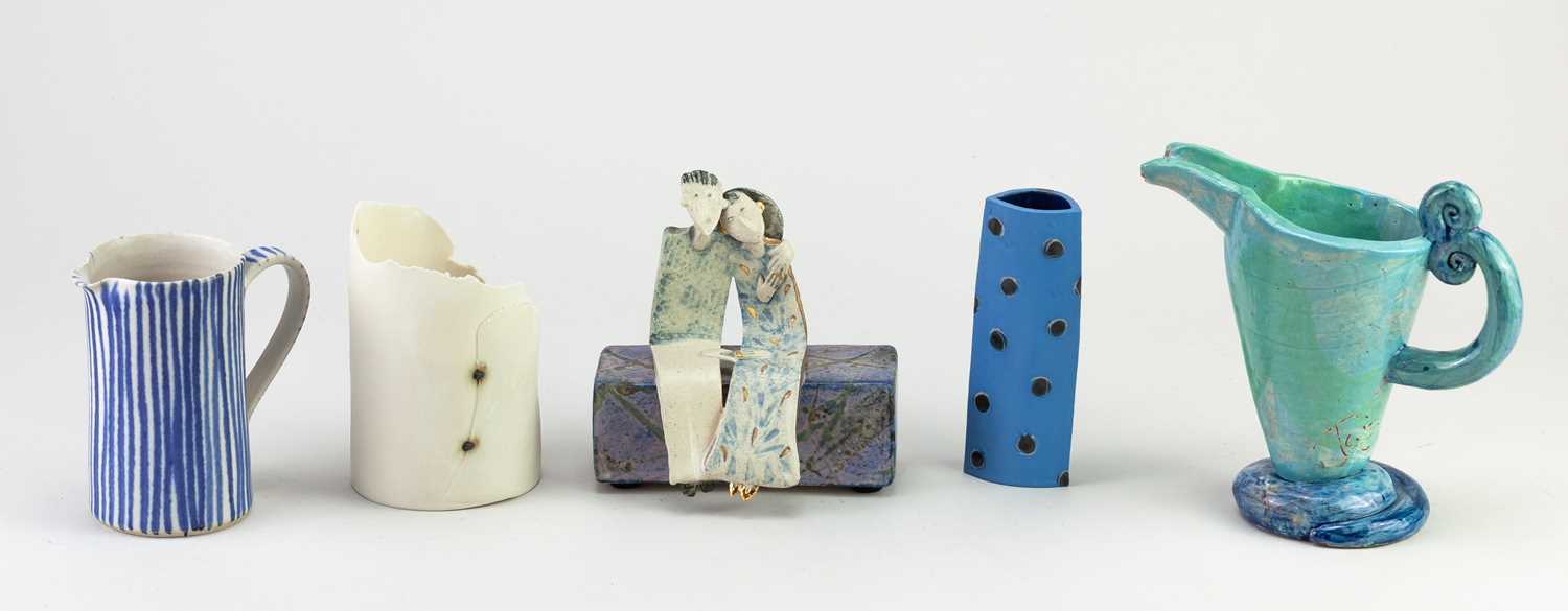 Lot 818 - A group of studio ceramics comprising a