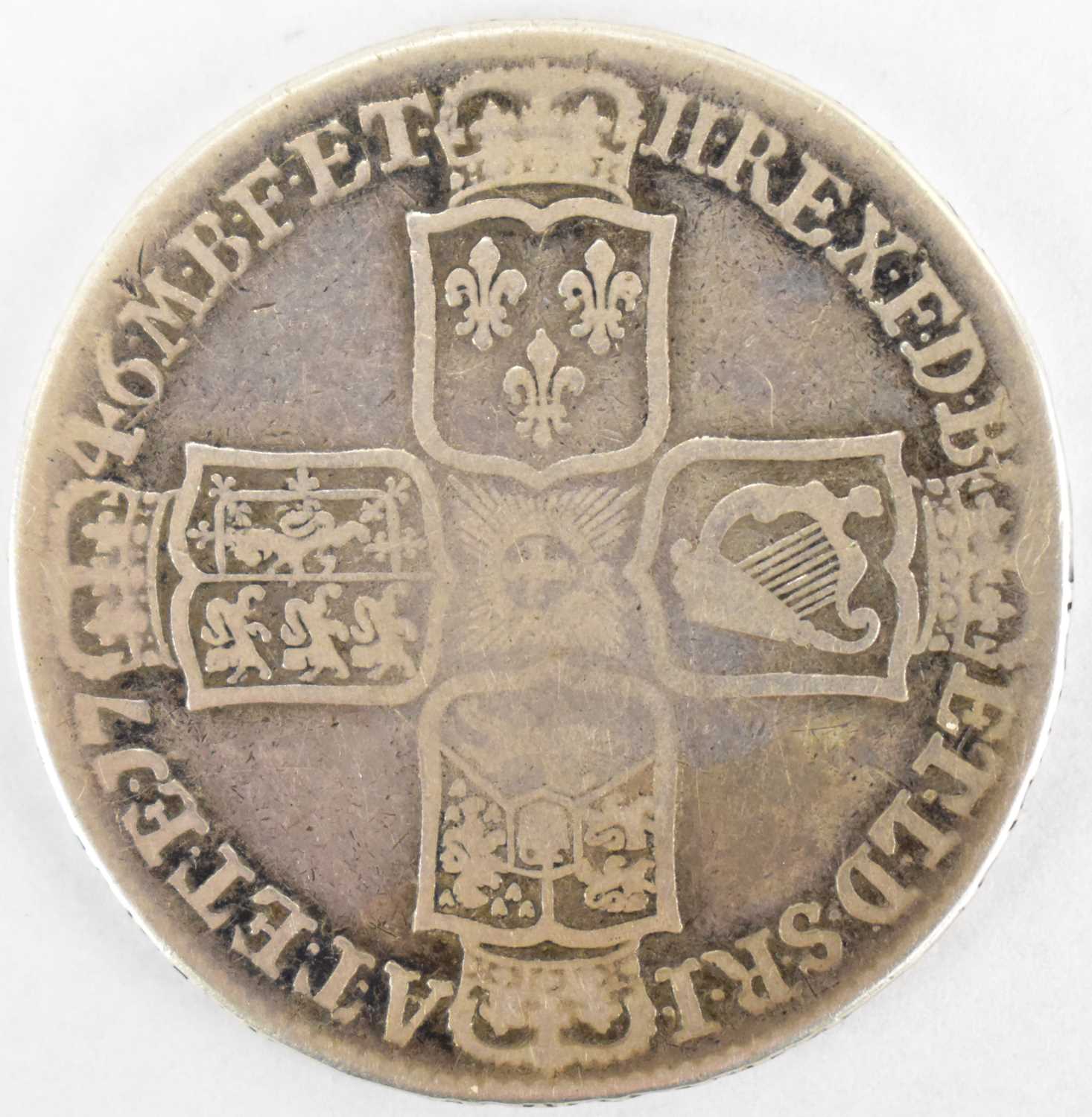 Lot 806 - A George II Lima silver half crown 1747,