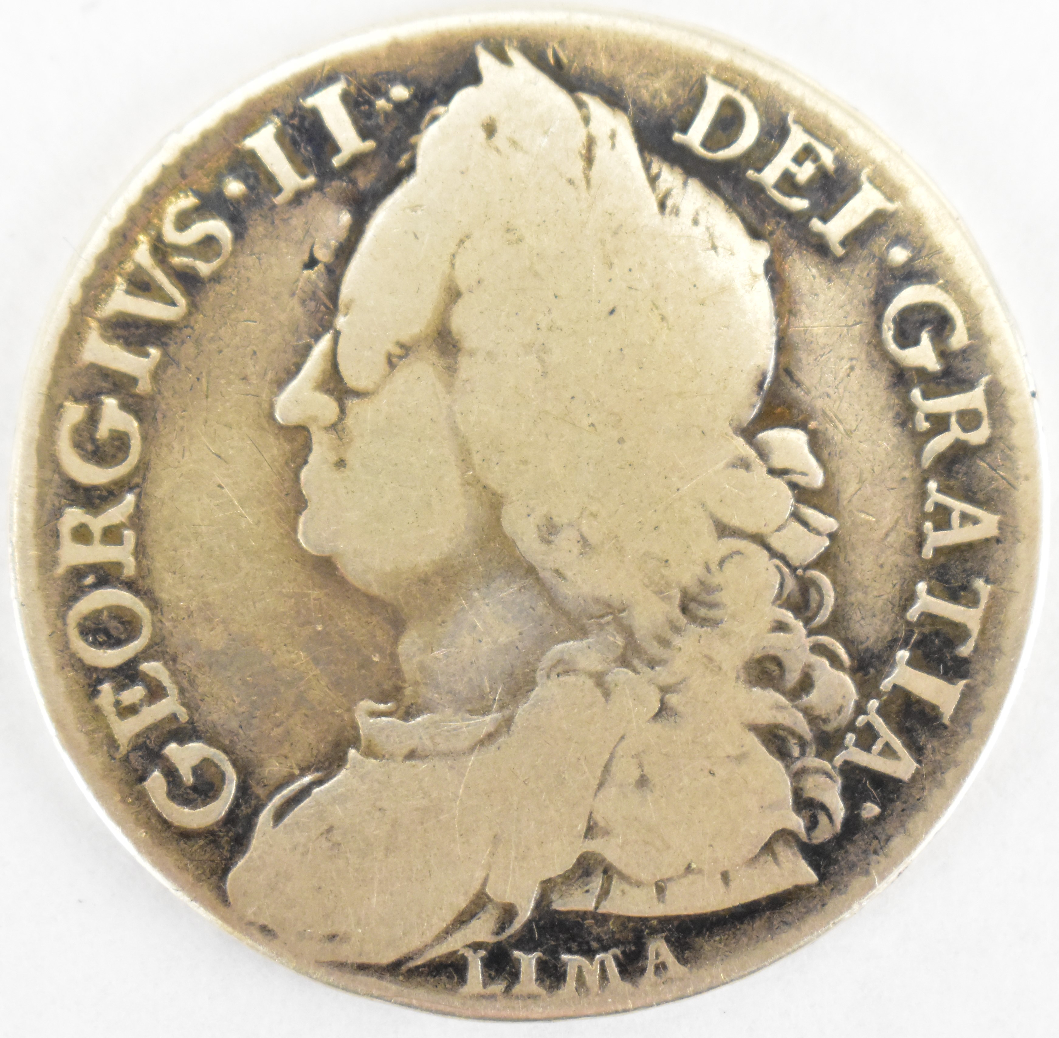 Lot 806 - A George II Lima silver half crown 1747,