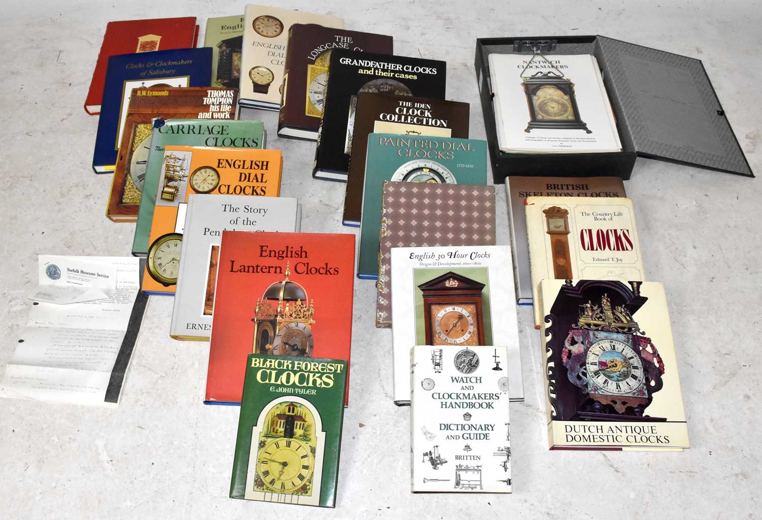 Lot 1415 - A small selection of horological books.