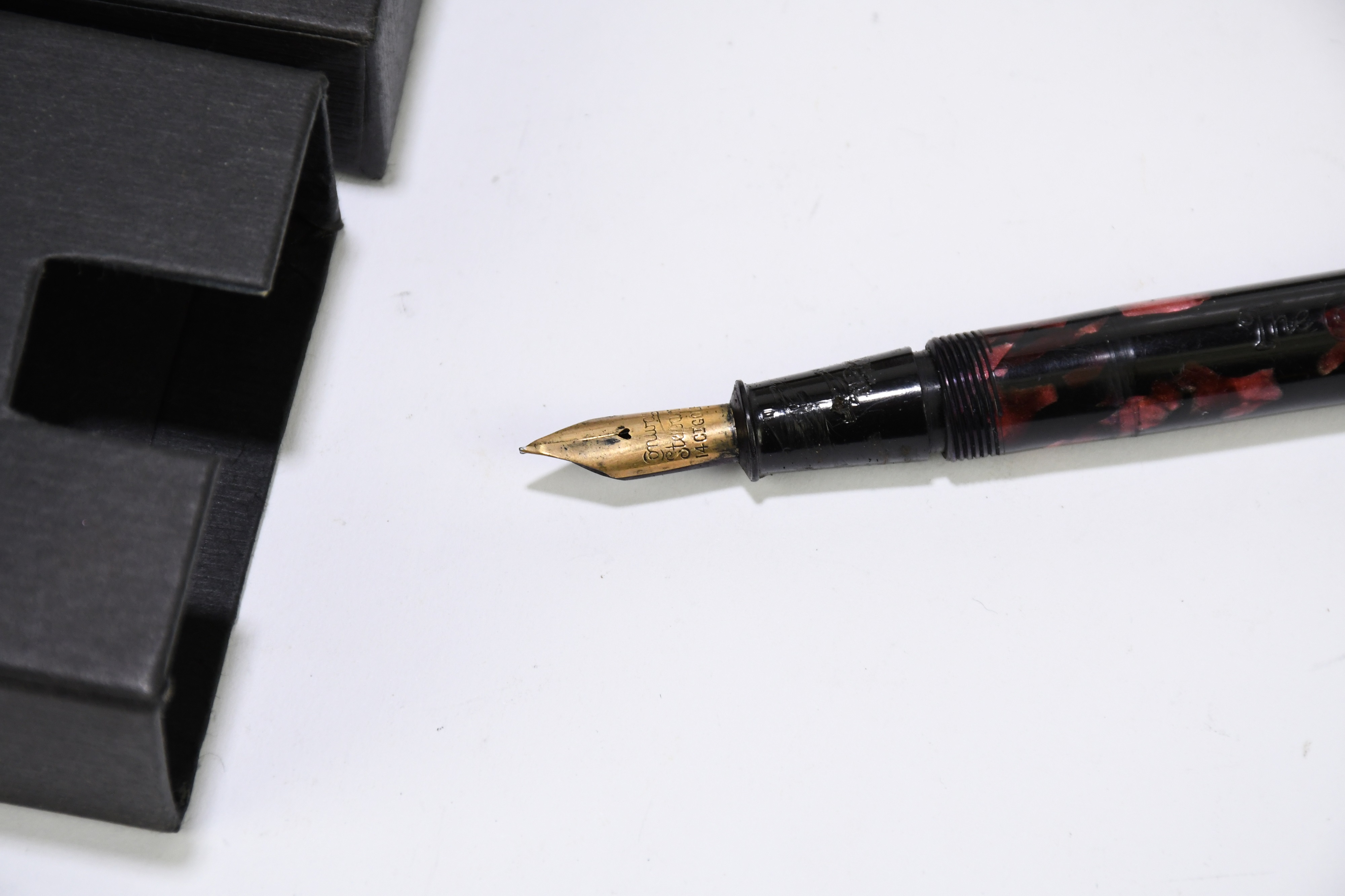 Lot 67 - CONWAY STEWART; a marbled vintage fountain