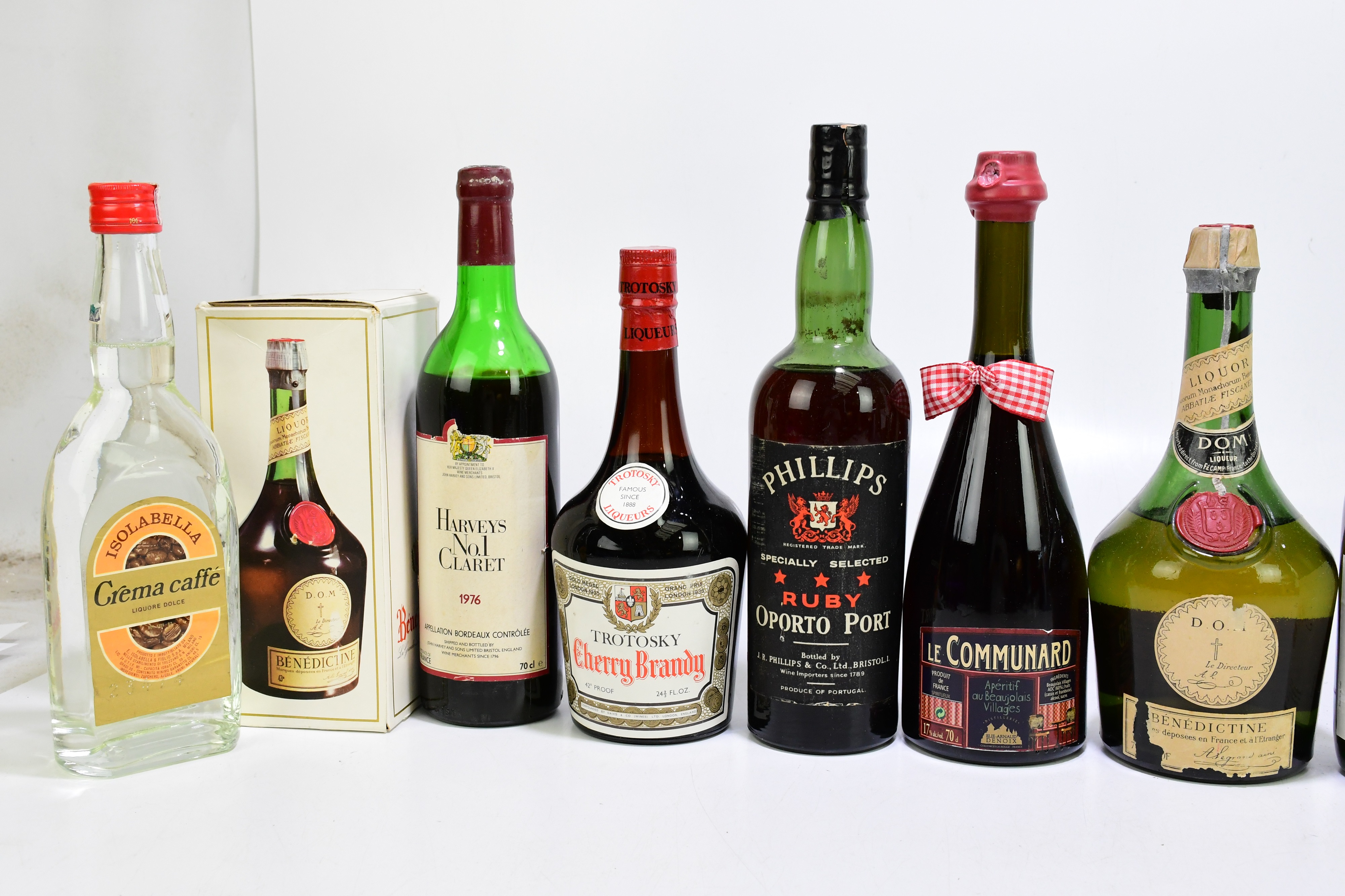 Lot 435 - MIXED SPIRITS; eleven bottles and one half