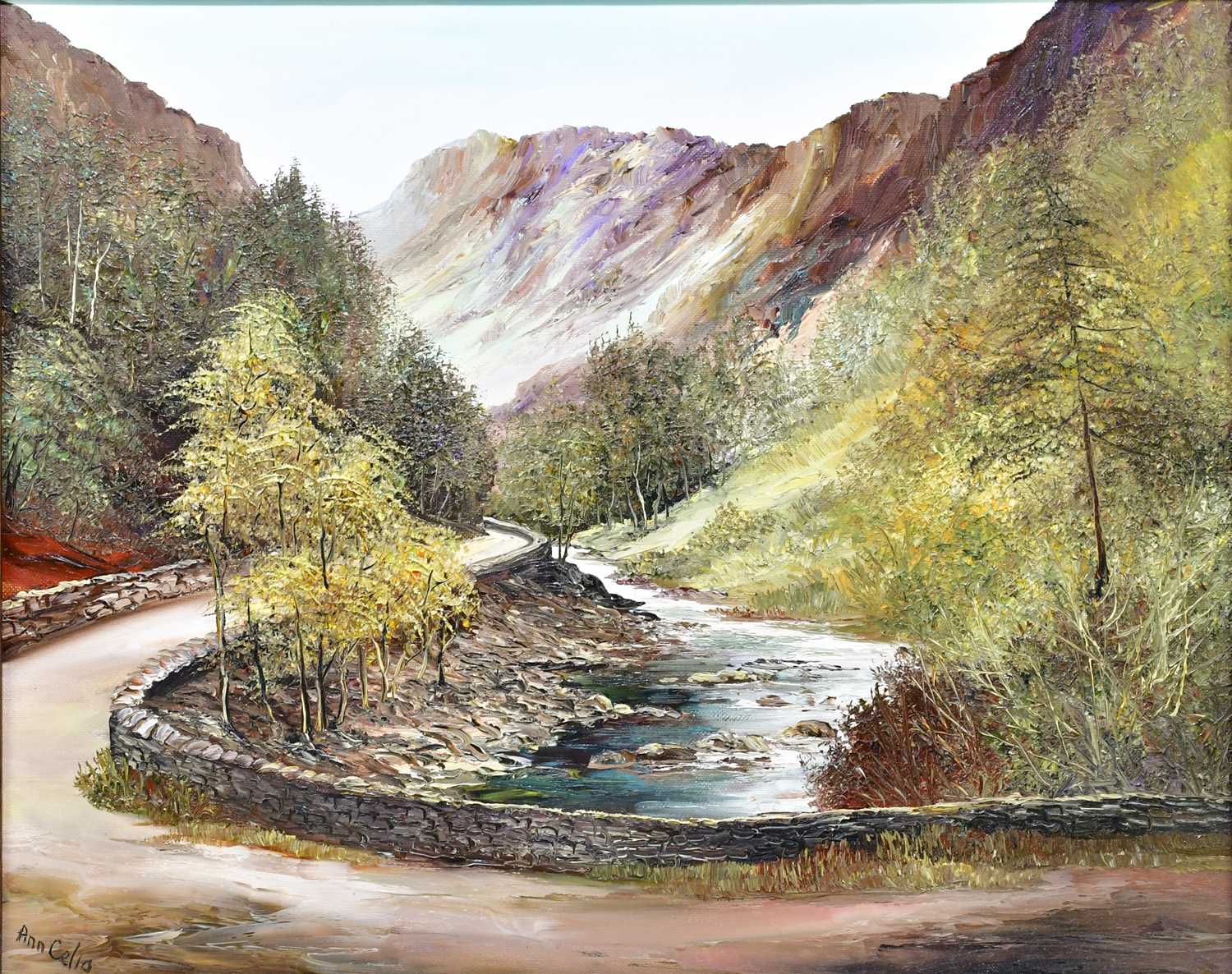 Lot 769 - ANN CELIA FREEMAN; oil on board, landscape