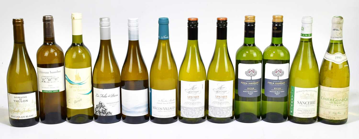 Lot 438 - WHITE WINE; twelve mixed bottles of white