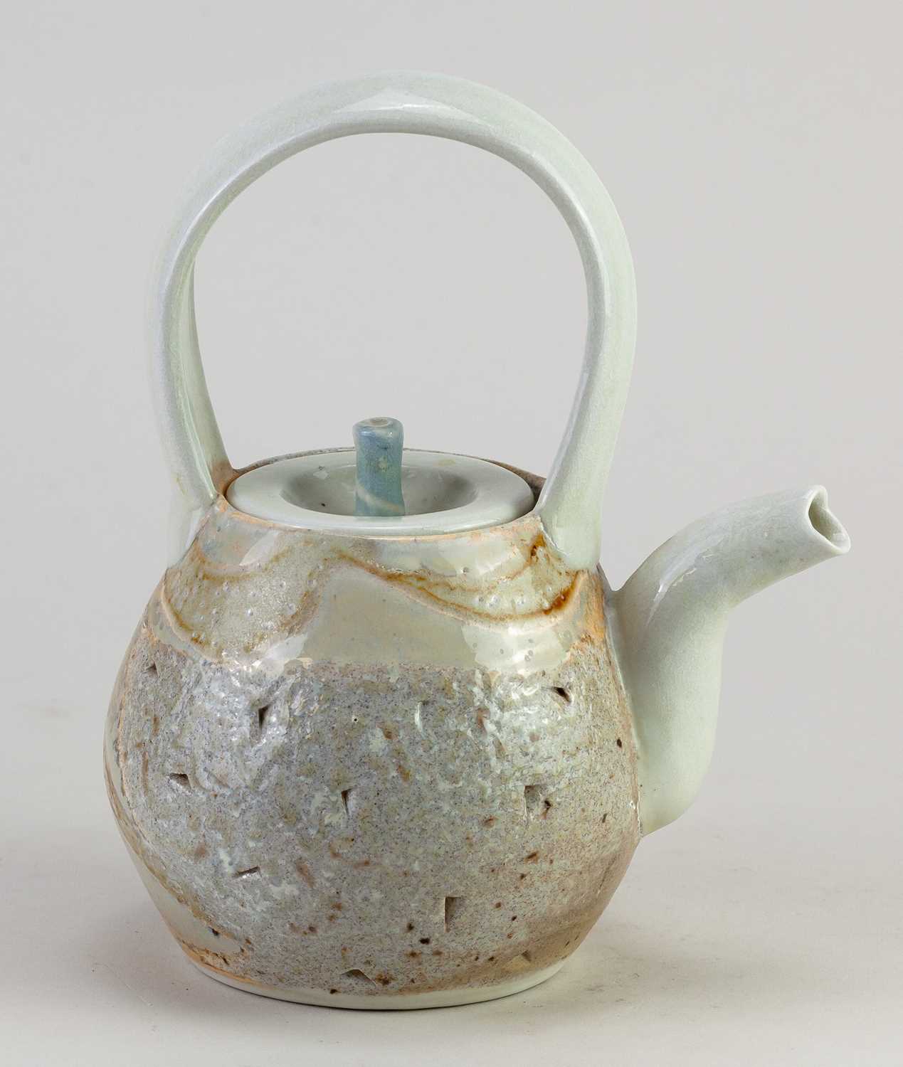 Lot 416 - JACK DOHERTY (born 1948); a porcelain teapot