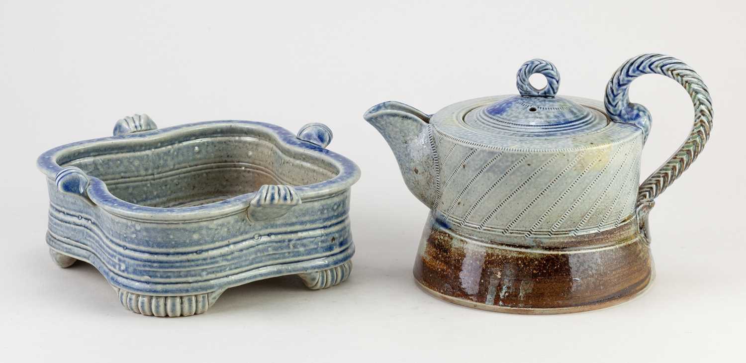 Lot 433 - JANE HAMLYN (born 1940); a salt glazed