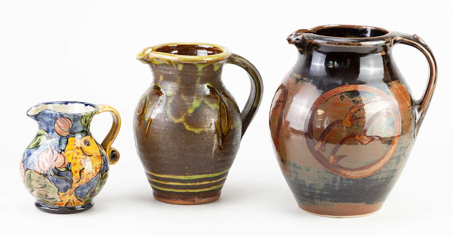 Lot 338 - DEREK EMMS (1929-2004); a stoneware jug