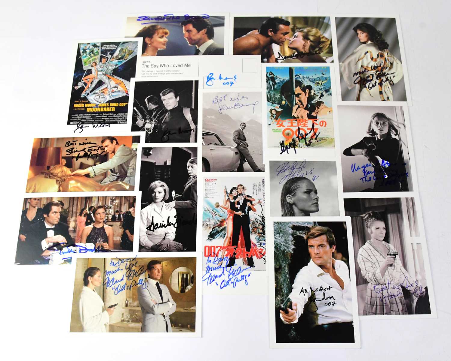 Lot 689 - JAMES BOND; a group of promotional postcards