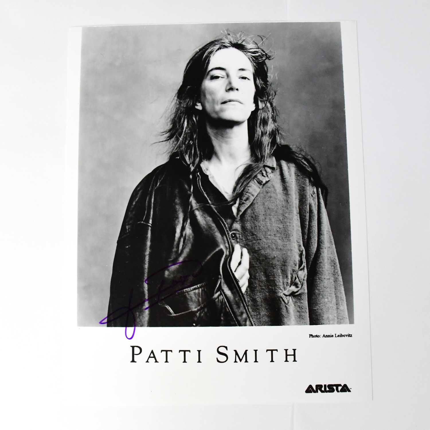 Lot 551 - PATTI SMITH; a black and white photograph