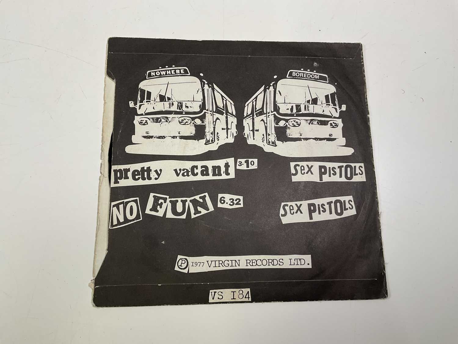 Lot 2039 - SEX PISTOLS; Pretty Vacant, a signed single,