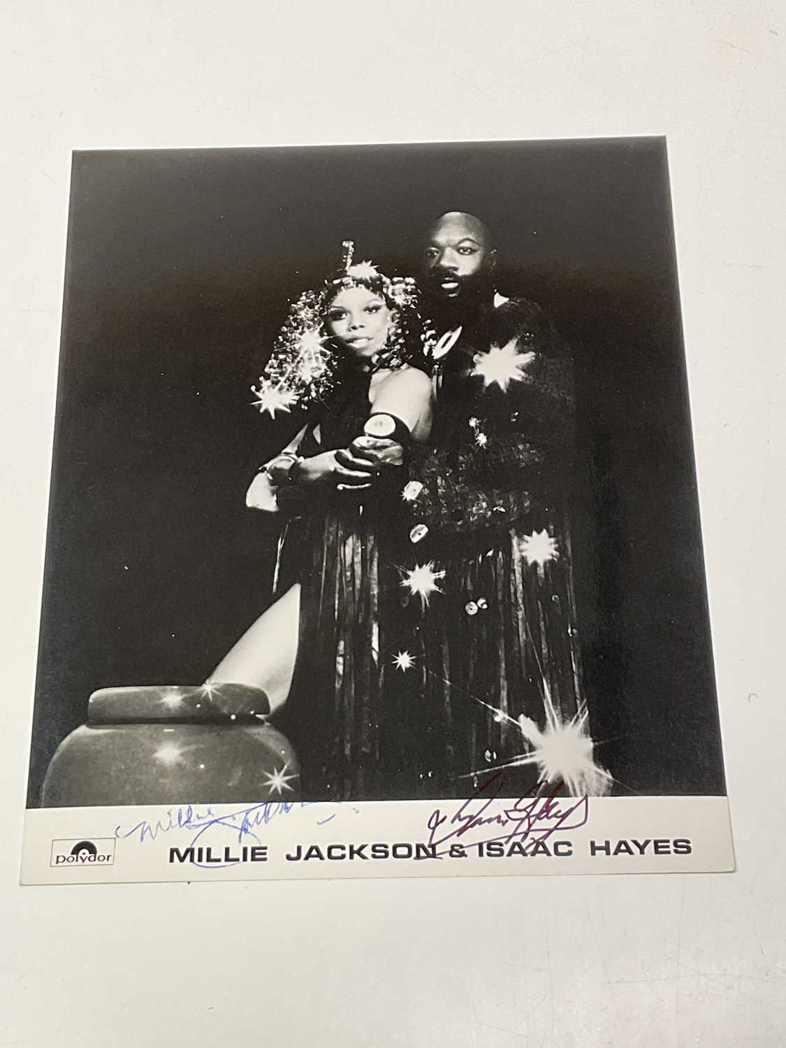 Lot 2047 - MILLIE JACKSON & ISAAC HAYES; a black and