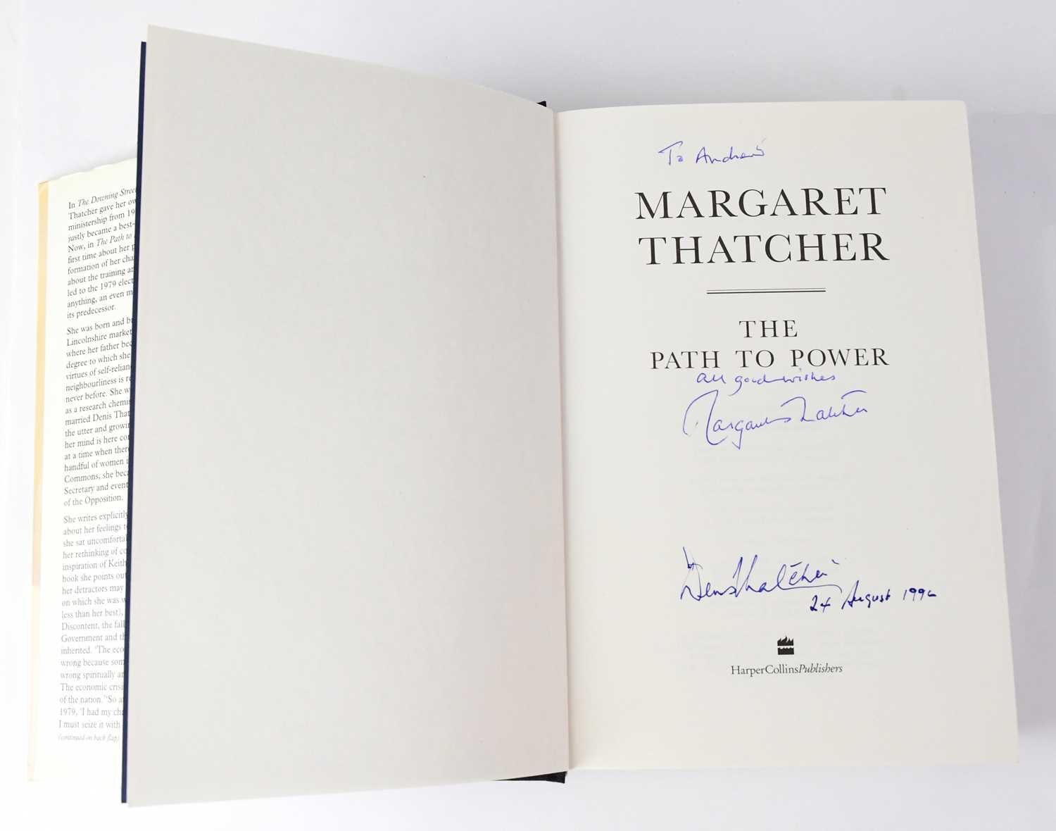 Lot 588 - MARGARET THATCHER; 'The Path to Power', a