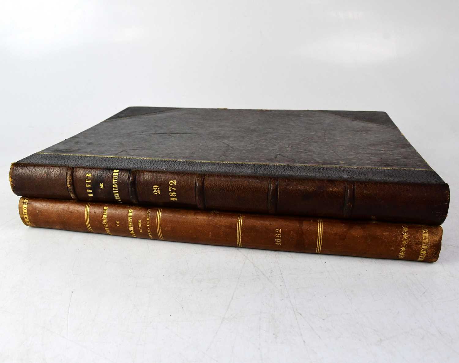 Lot 608 - CÈSAR DALY; two volumes of 'Revue Générale