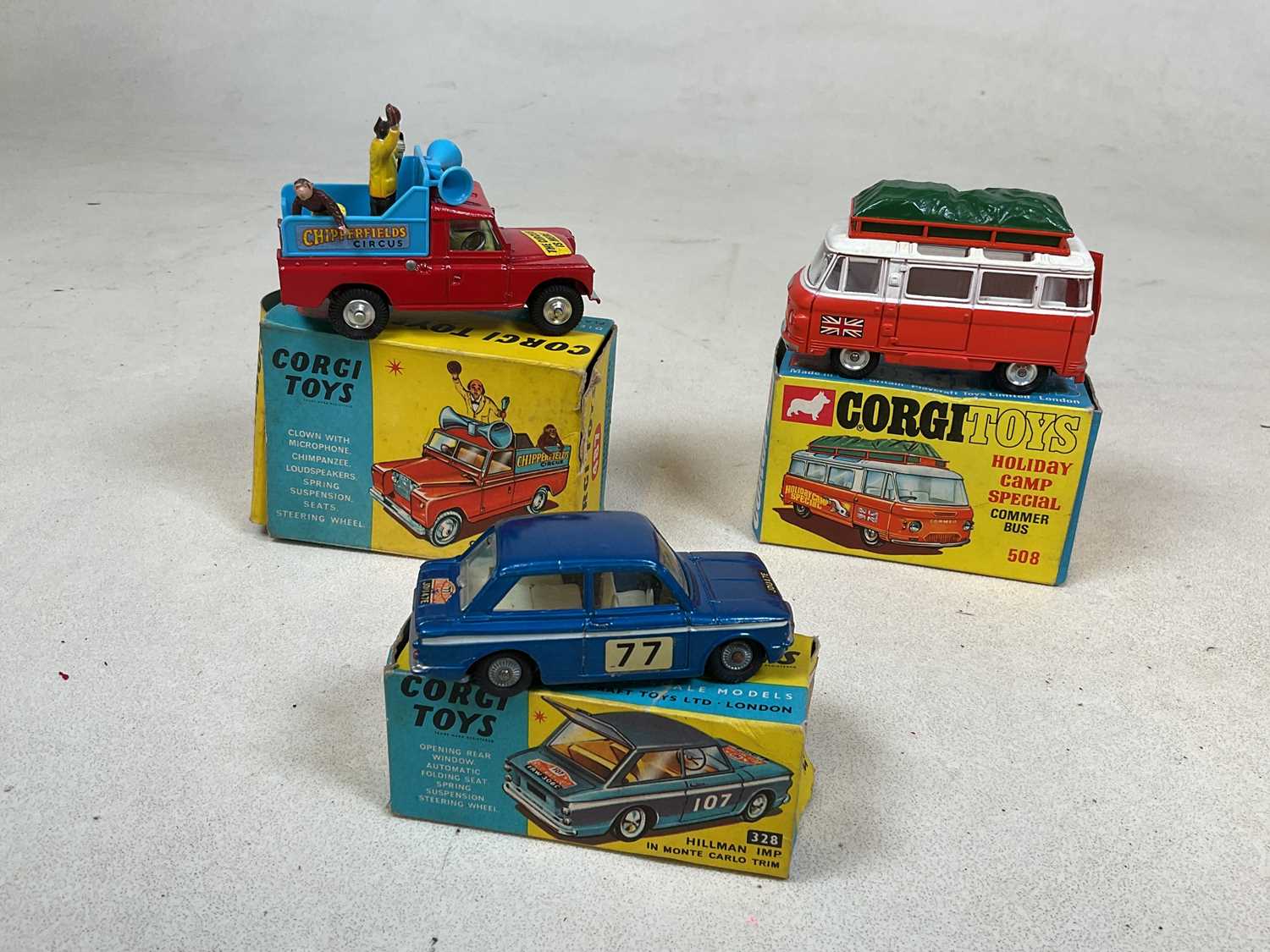 Lot 89 - CORGI; three boxed vehicles, '487