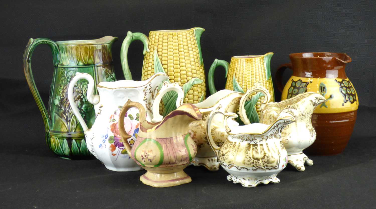 Lot 283 - Nine various Victorian jugs