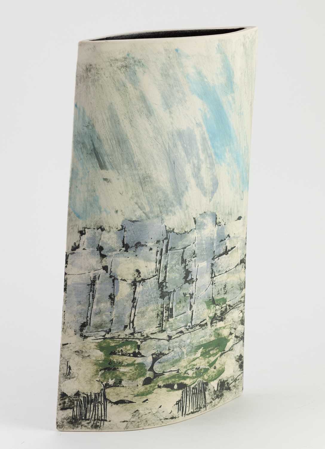 Lot 624 - PETER CLOUGH (born 1944); 'Grey Cliff', a