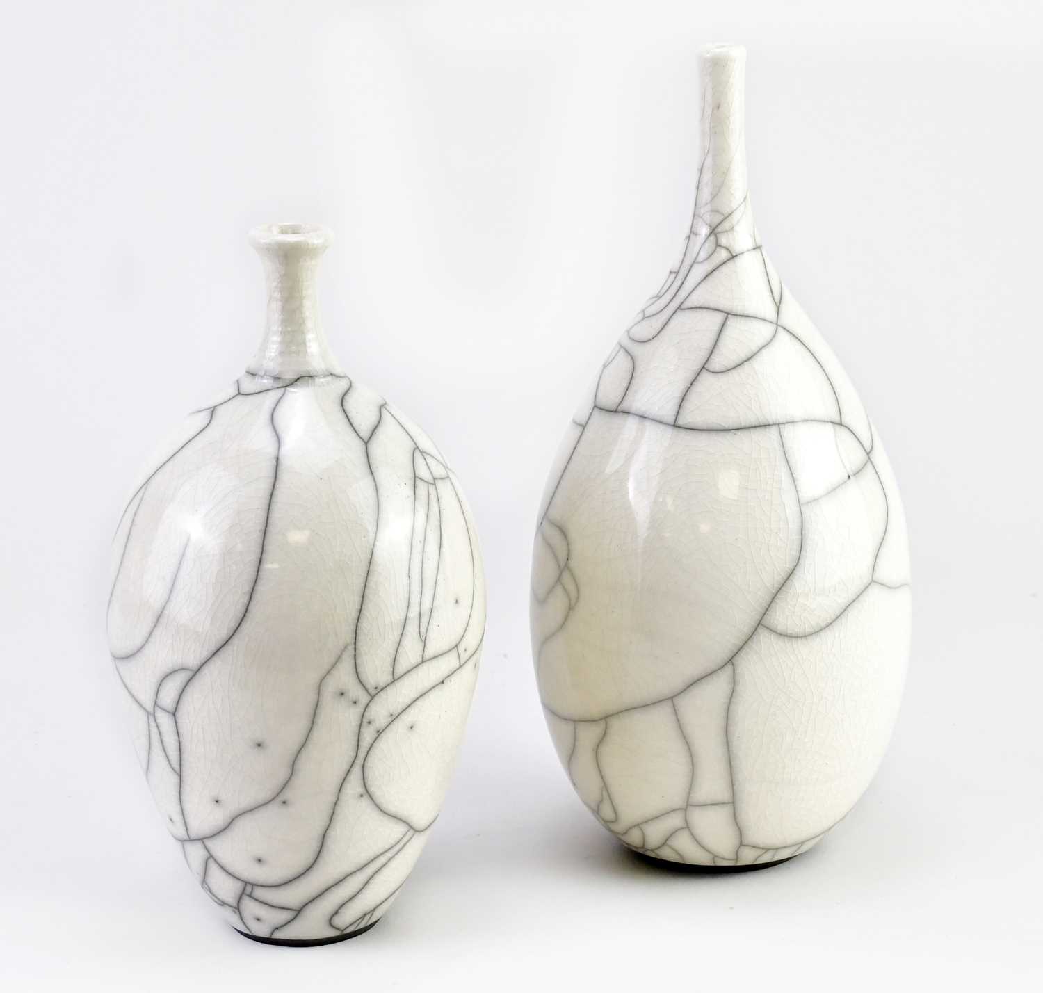 Lot 288 - CHRIS HAWKINS (born 1957); a raku bottle