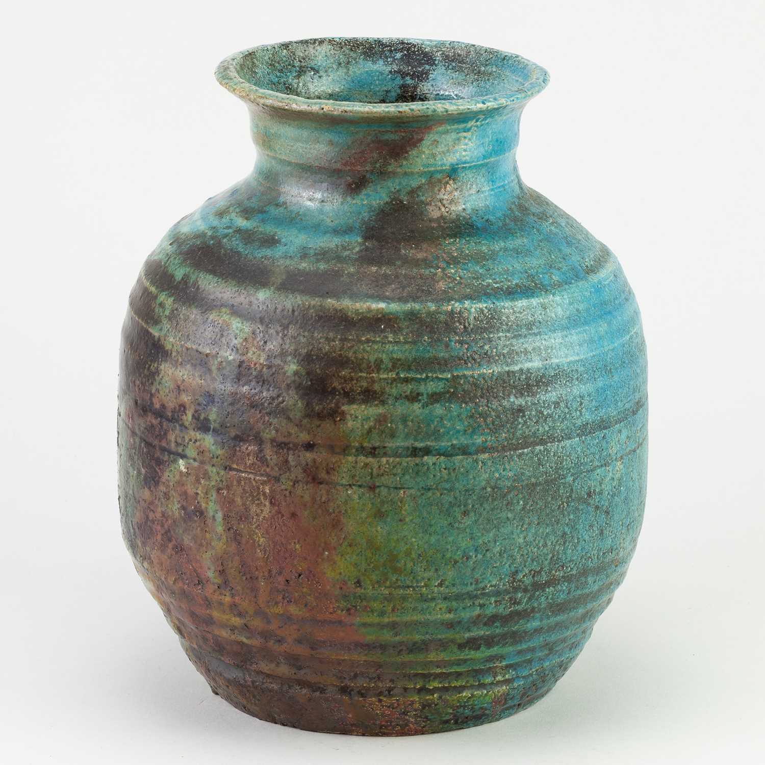 Lot 50 - ABDO NAGI (1941-2001); a raku jar with