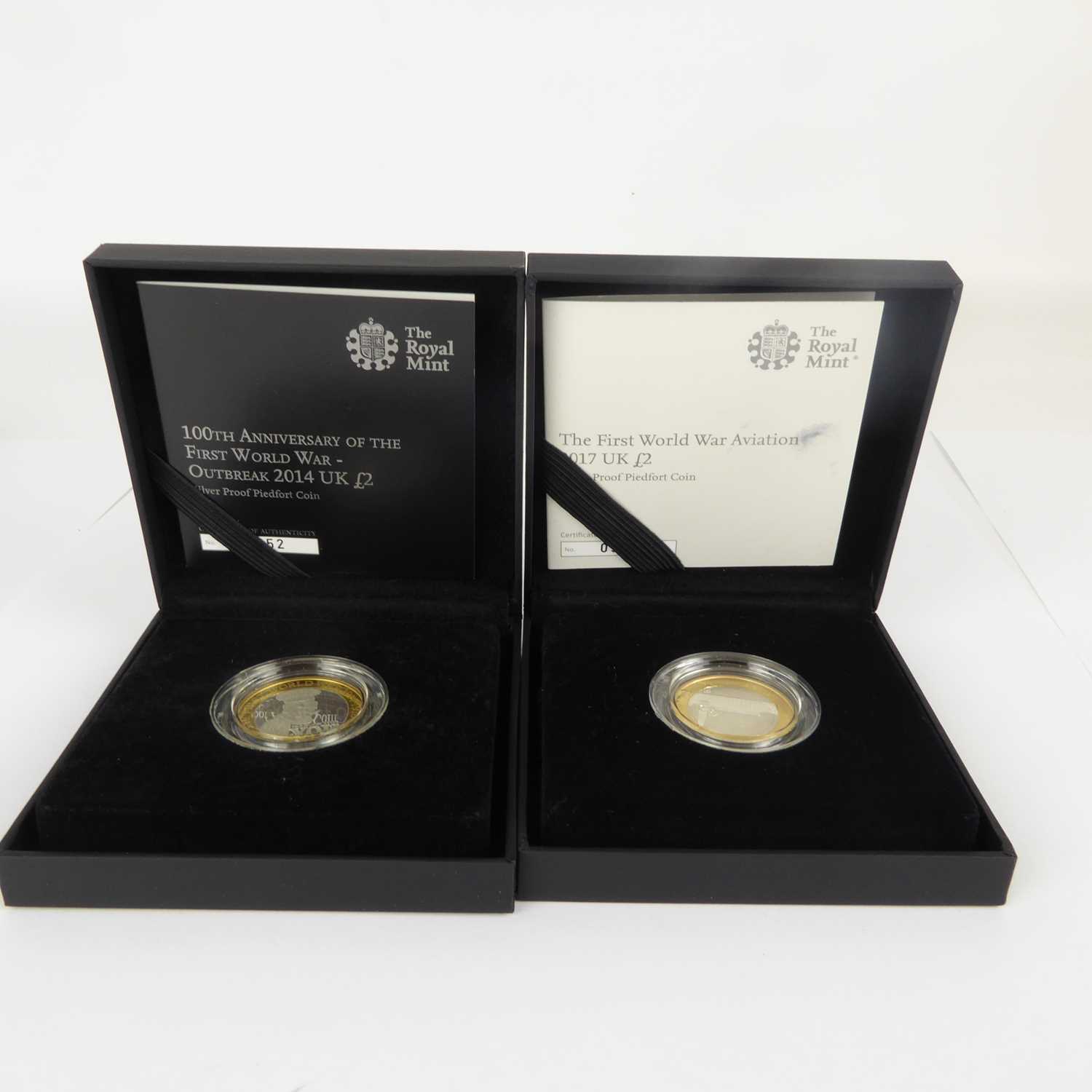 Lot 672 - THE ROYAL MINT; two WWI related silver